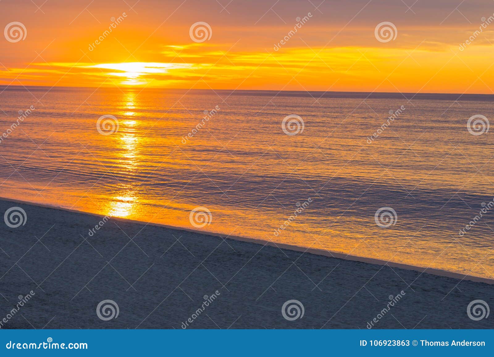 Beach Sunrise at Dawn stock image. Image of pacific - 106923863