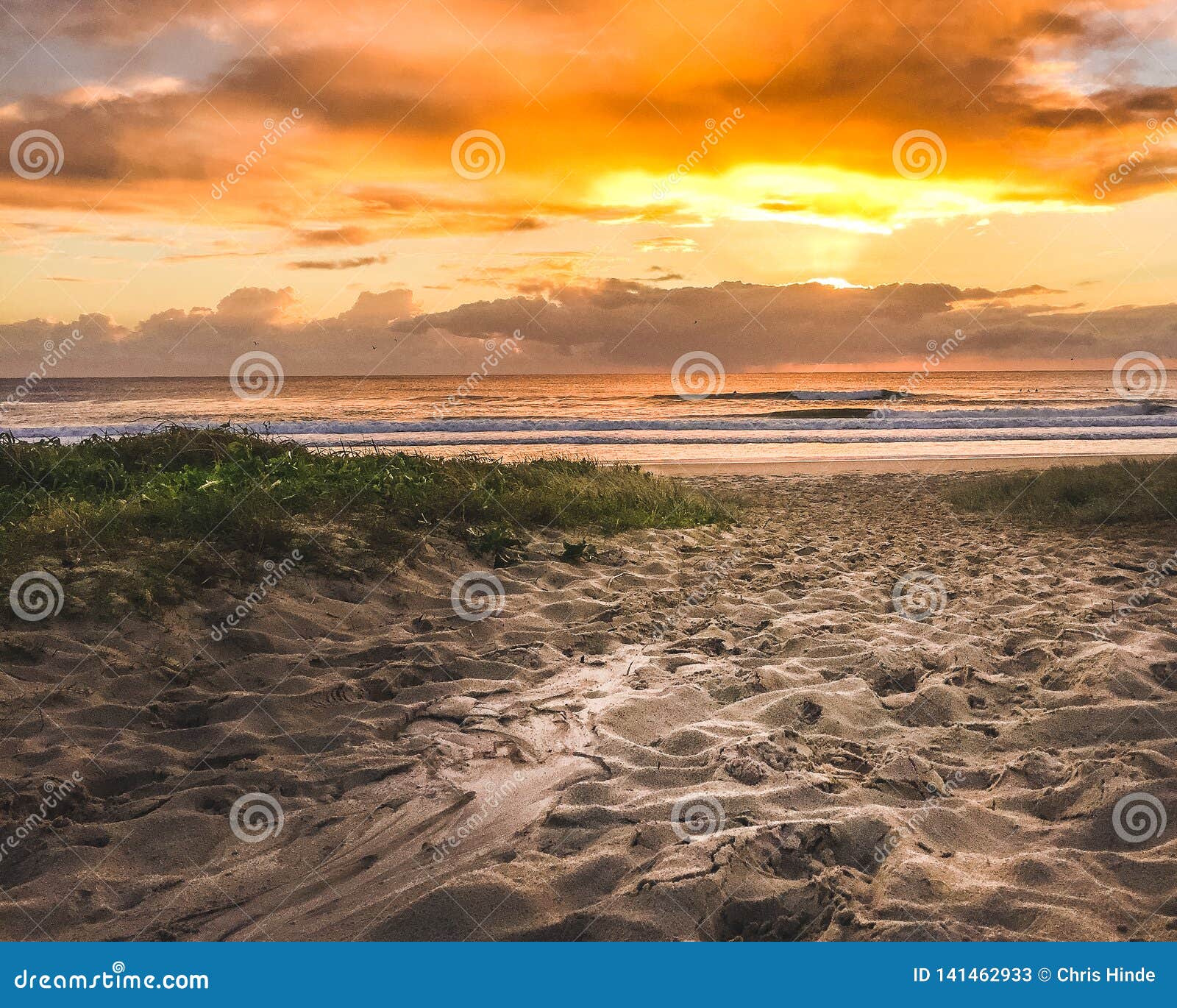 Beach sunrise walkway stock image. Image of dusk, nature - 141462933