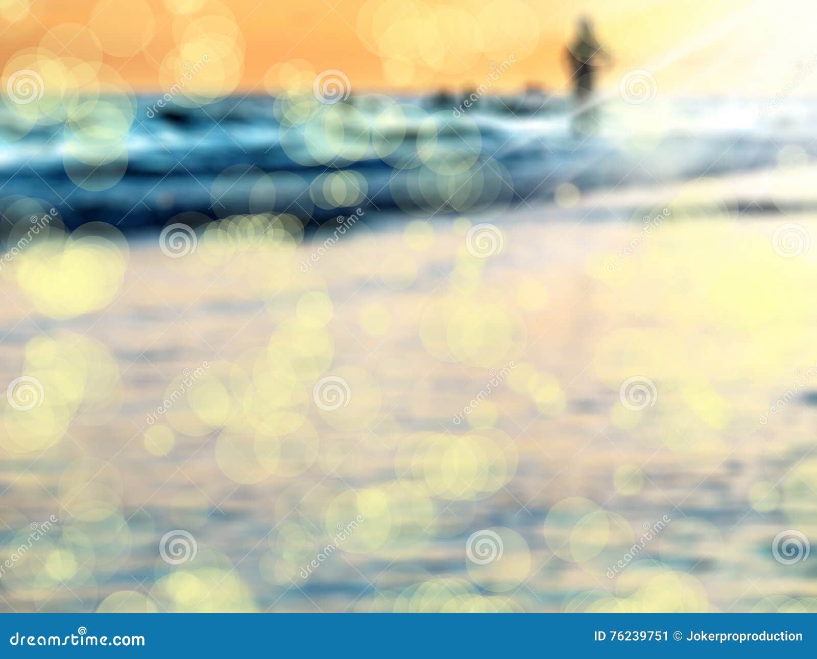 Beach and sunset stock image. Image of freshness, coast - 76239751