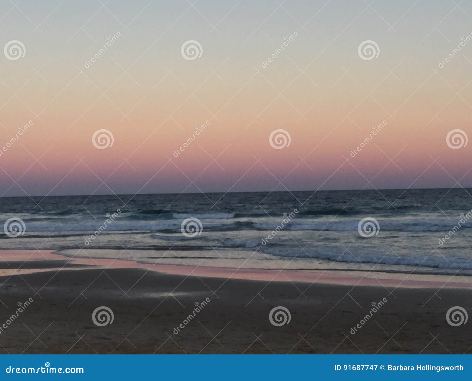 Beach sunset colours stock image. Image of beach, australian - 91687747