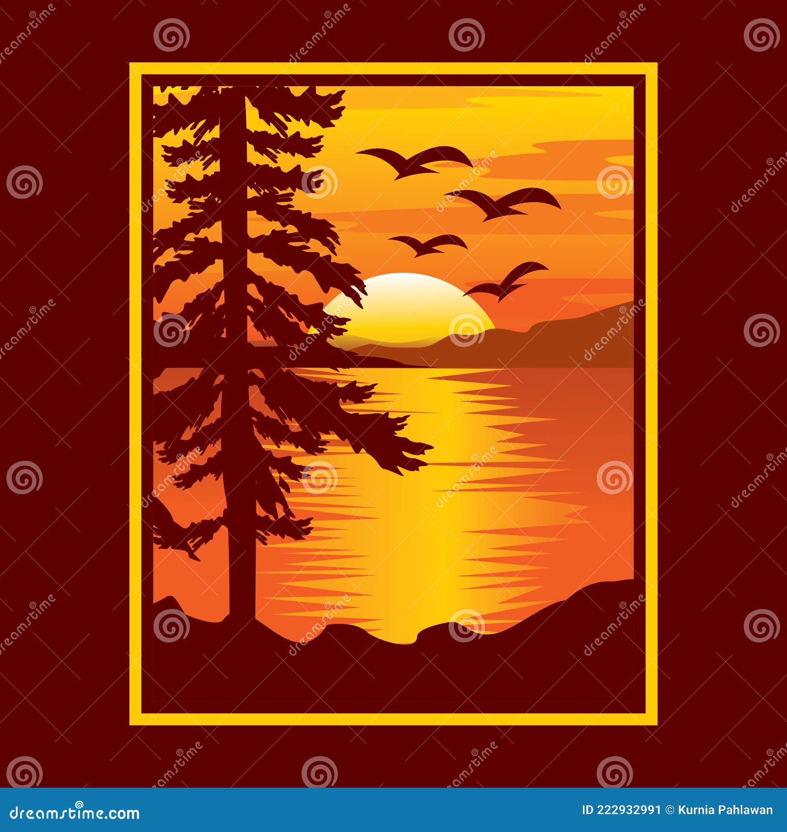 Beach Sunset Logo , Paradise Logo Vector Stock Vector - Illustration of ...