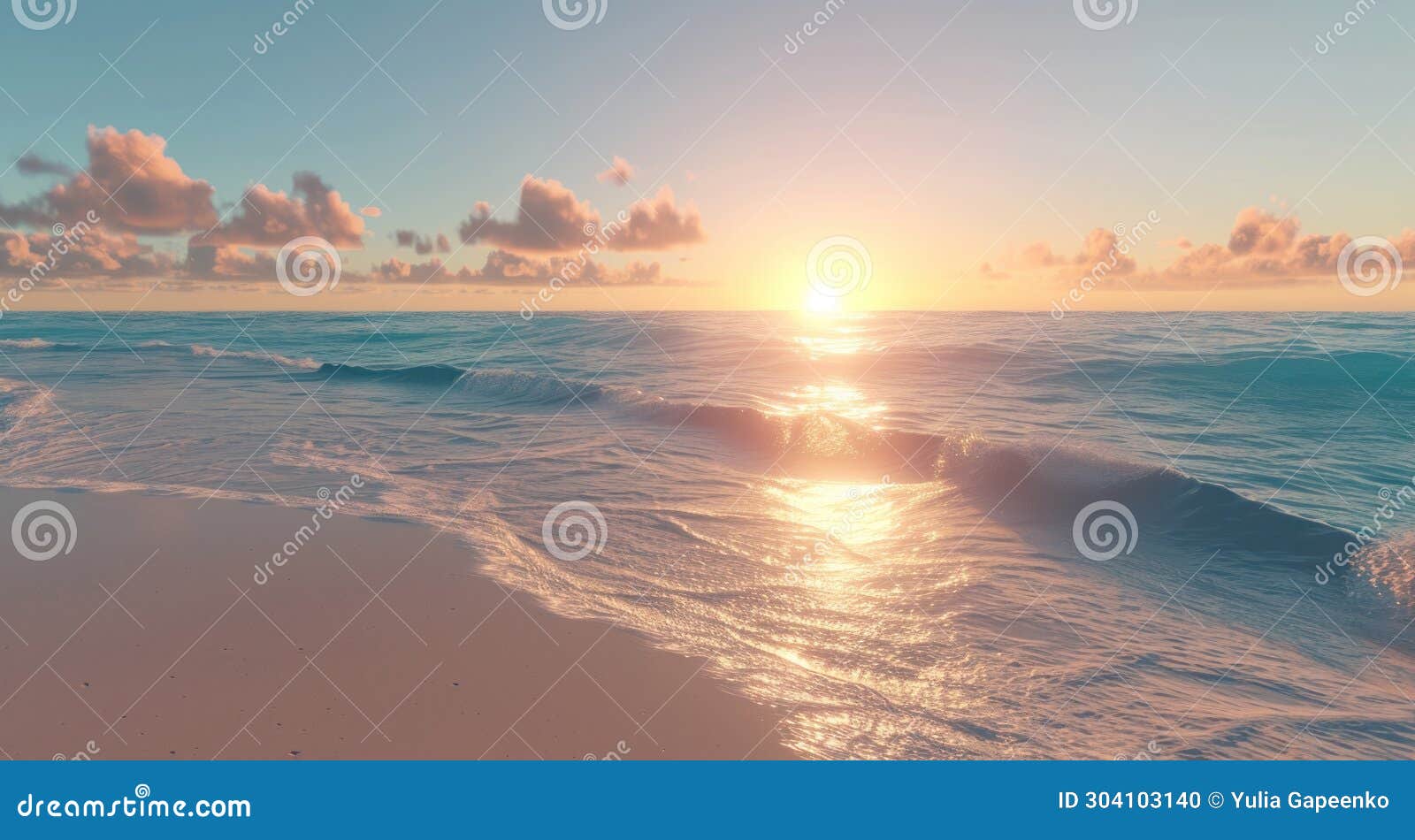 Beach at Sunset Stock Backgrounds Stock Photo - Image of outdoor ...