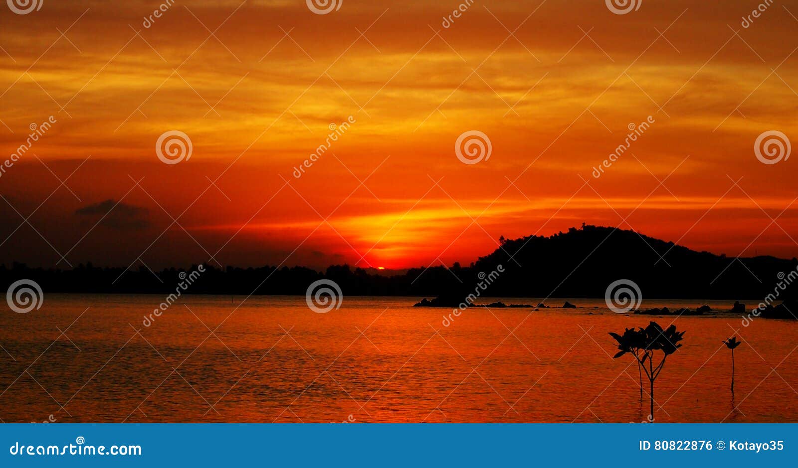 Beach Sunset stock photo. Image of holiday, calm, dawn - 80822876