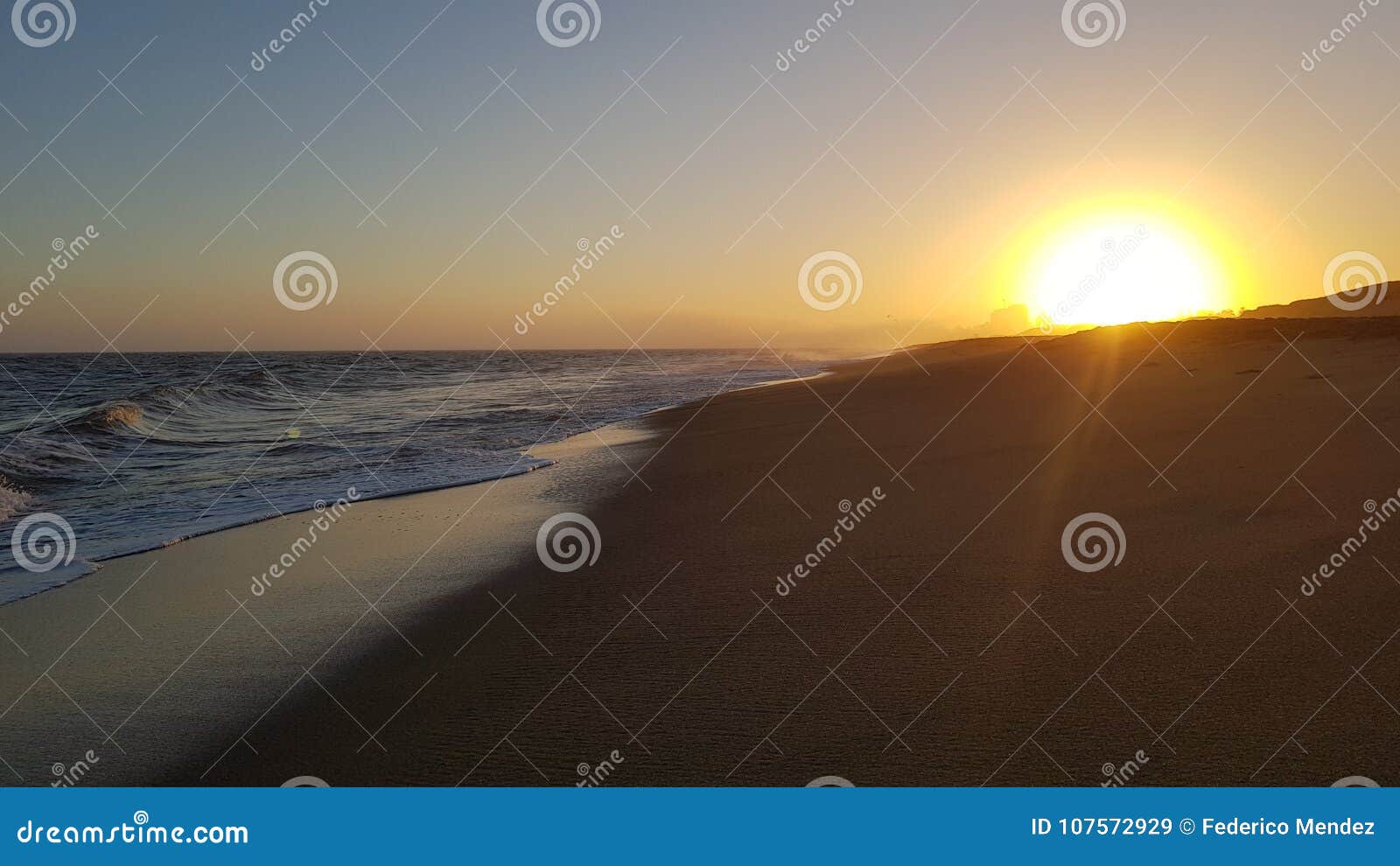 Sunset stock image. Image of peace, ocean, relax, beach - 107572929