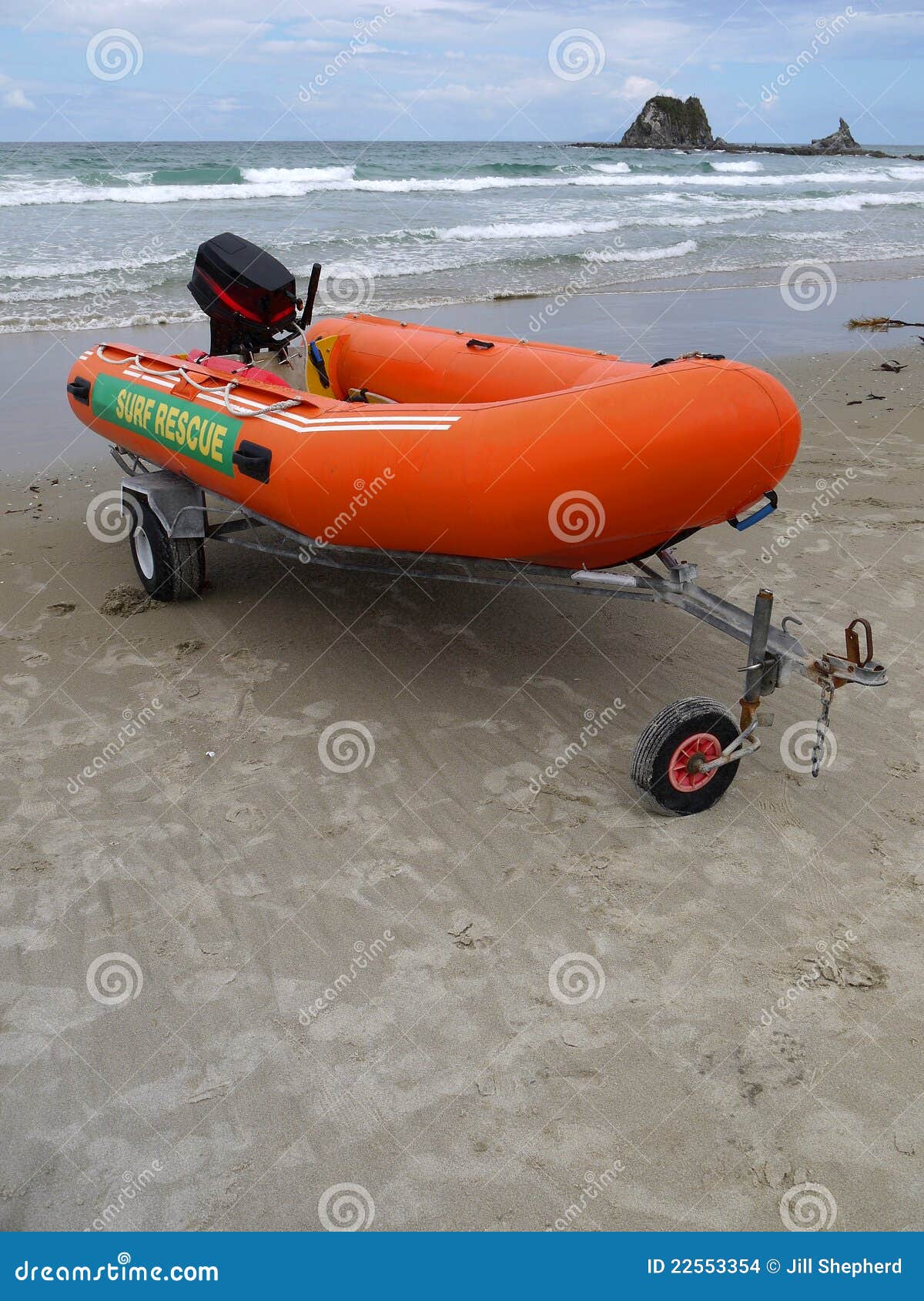 Beach: Surf Life-saving Inflatable Boat Stock Photo - Image of help ...