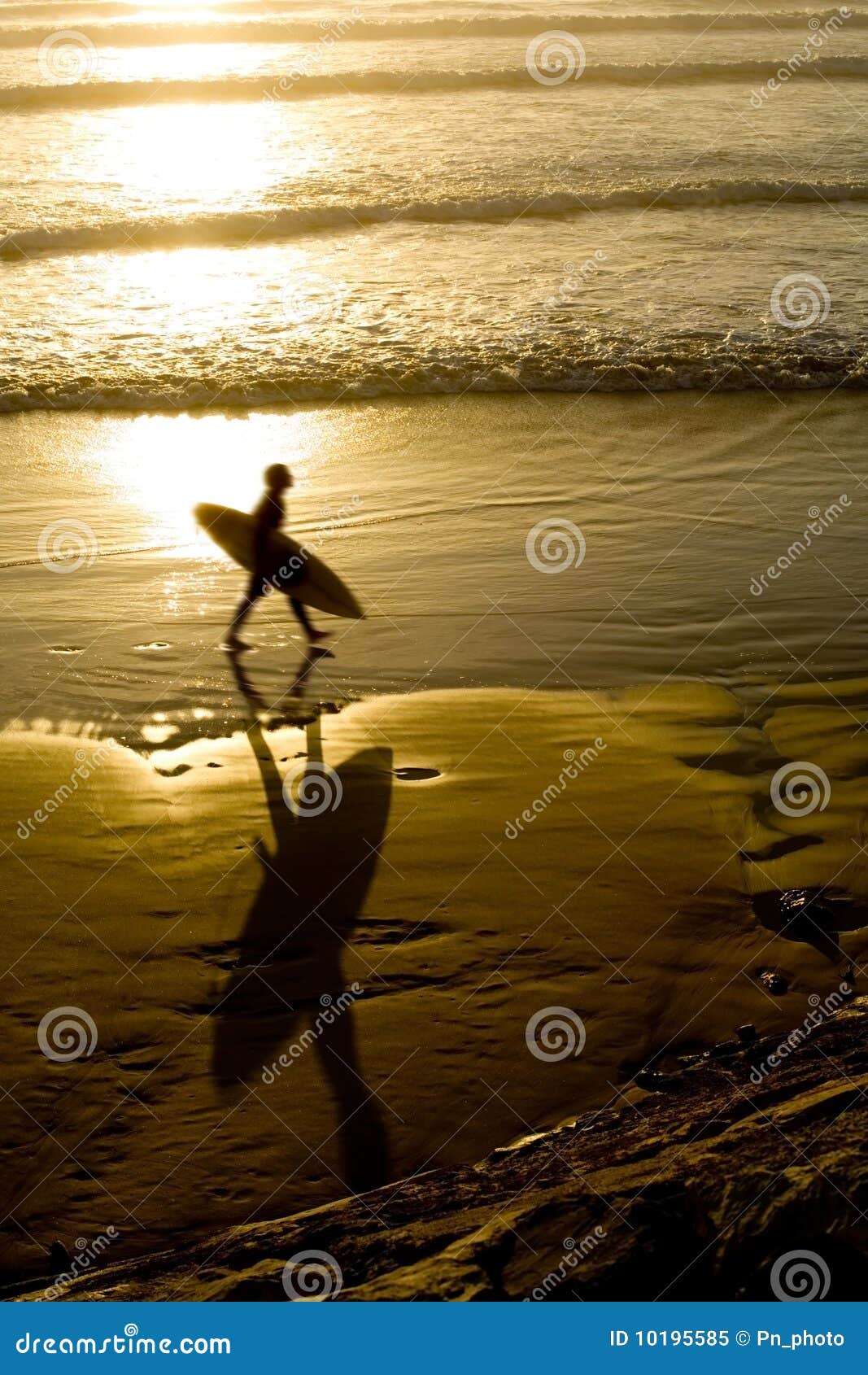 Beach surfer stock image. Image of coastline, environment - 10195585