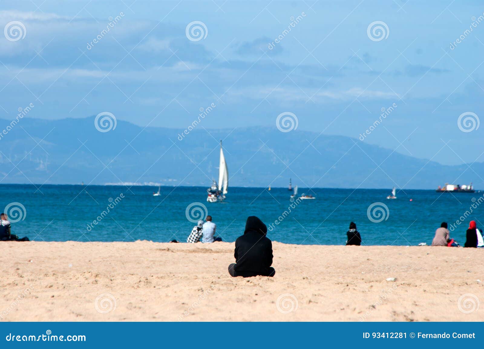 Beach of Tangier, morocco editorial photo. Image of tourism - 93412281