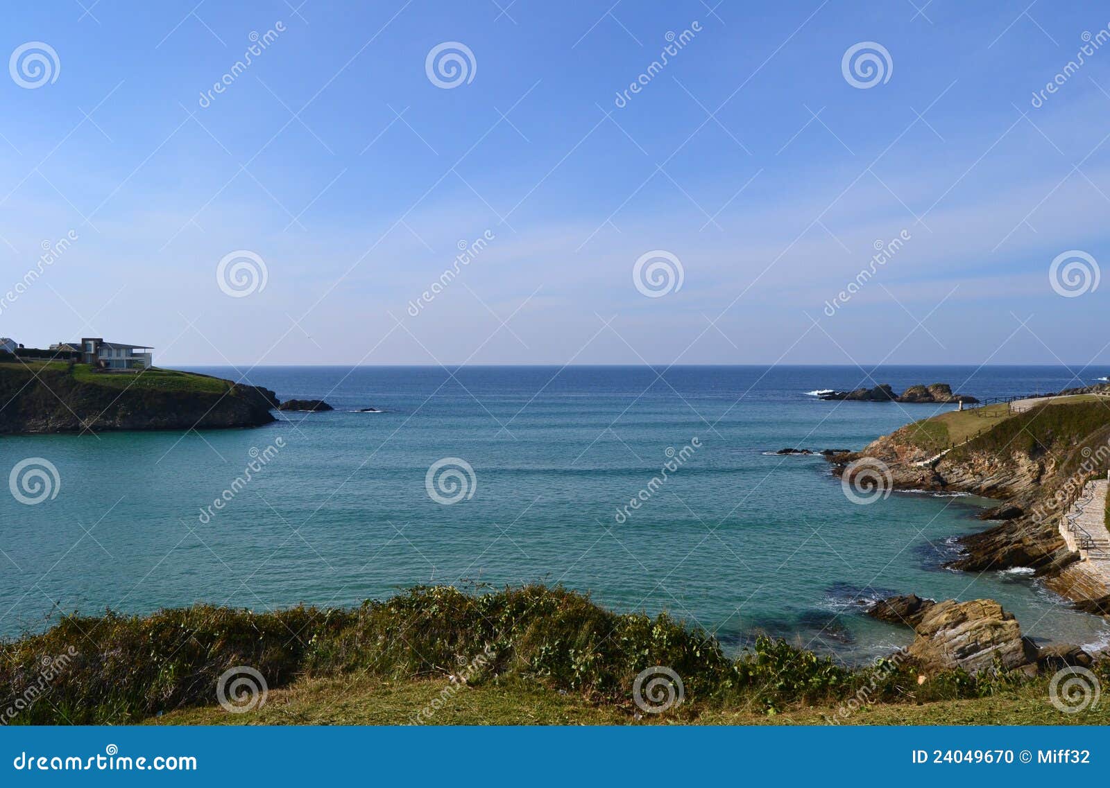 Beach of Tapia, Asturias, Spain Stock Photo - Image of spain, europe ...