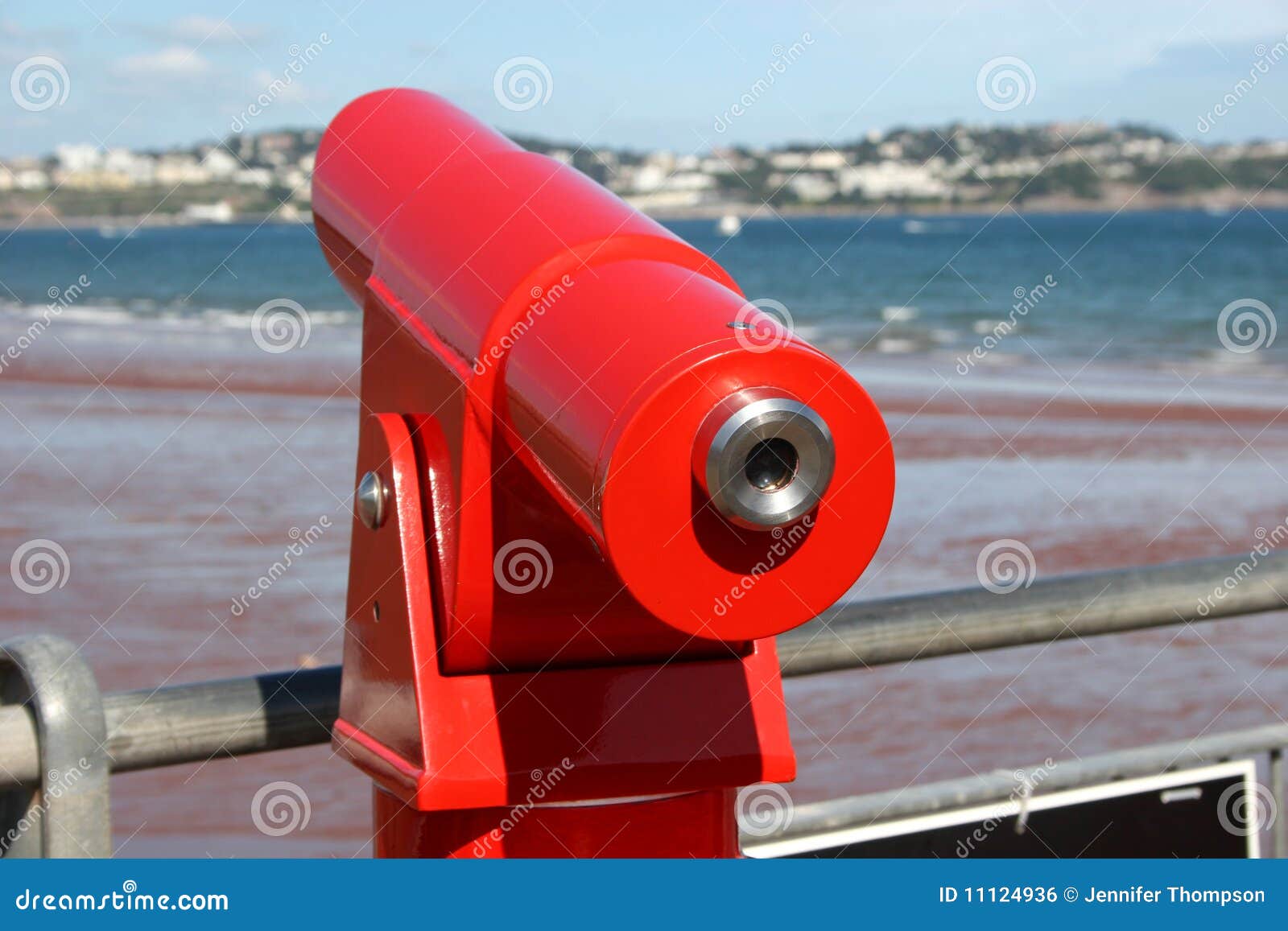 Beach telescope stock photo. Image of optical, seascape - 11124936