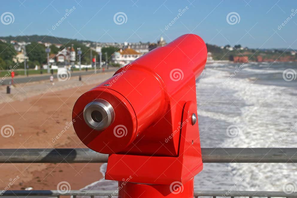 Beach telescope stock photo. Image of telescope, magnify - 12540232