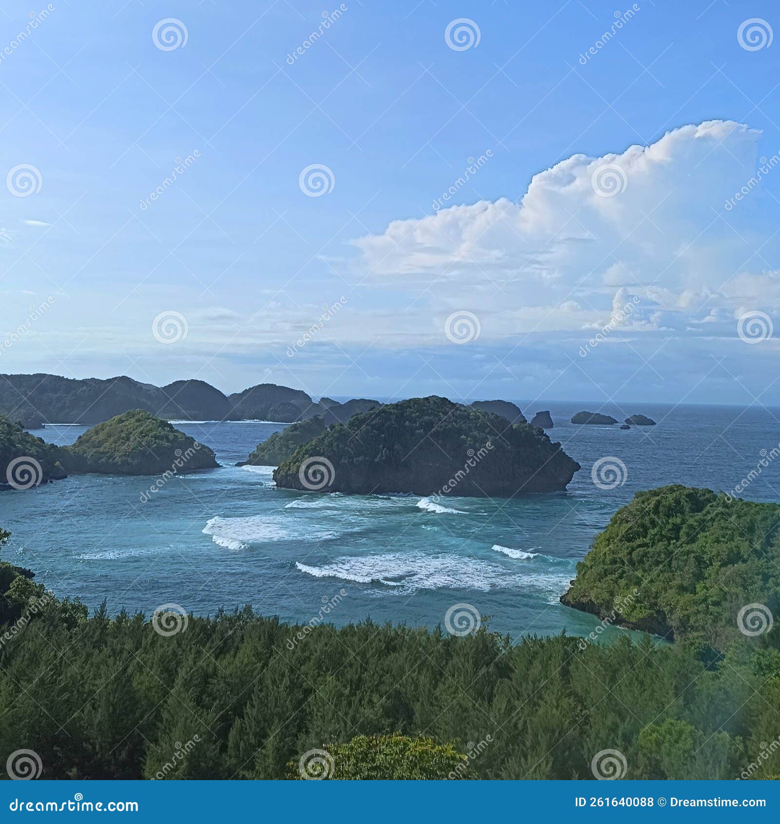 Beach teluk asmara stock photo. Image of asmara, forest - 261640088