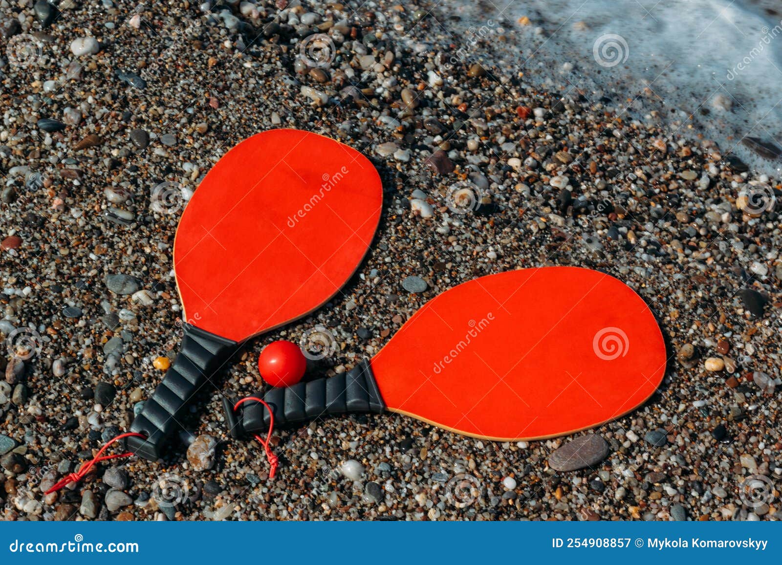 Beach tennis rackets stock image. Image of summer, hobby - 254908857