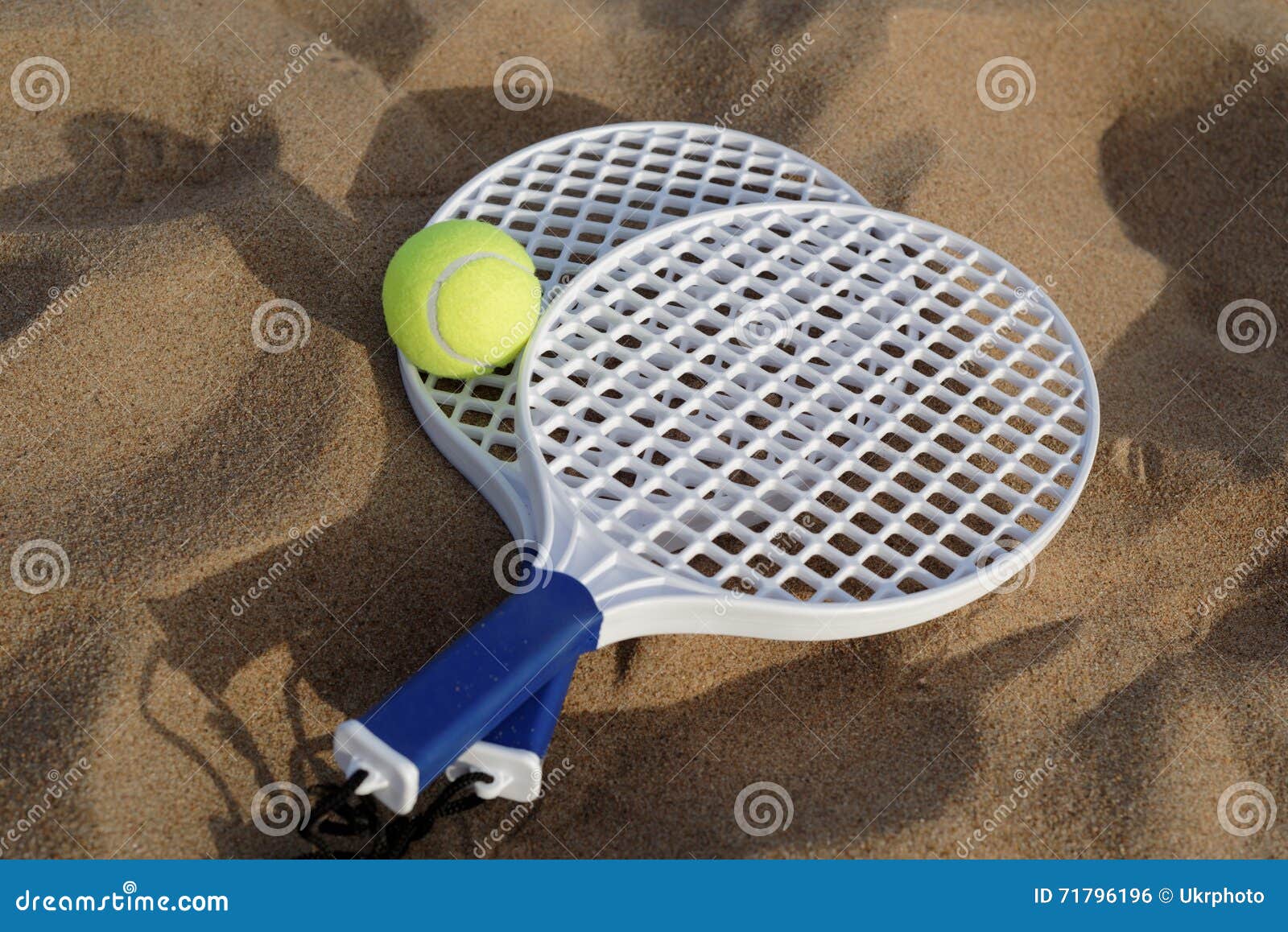 Beach tennis set stock photo. Image of white, recreational - 71796196