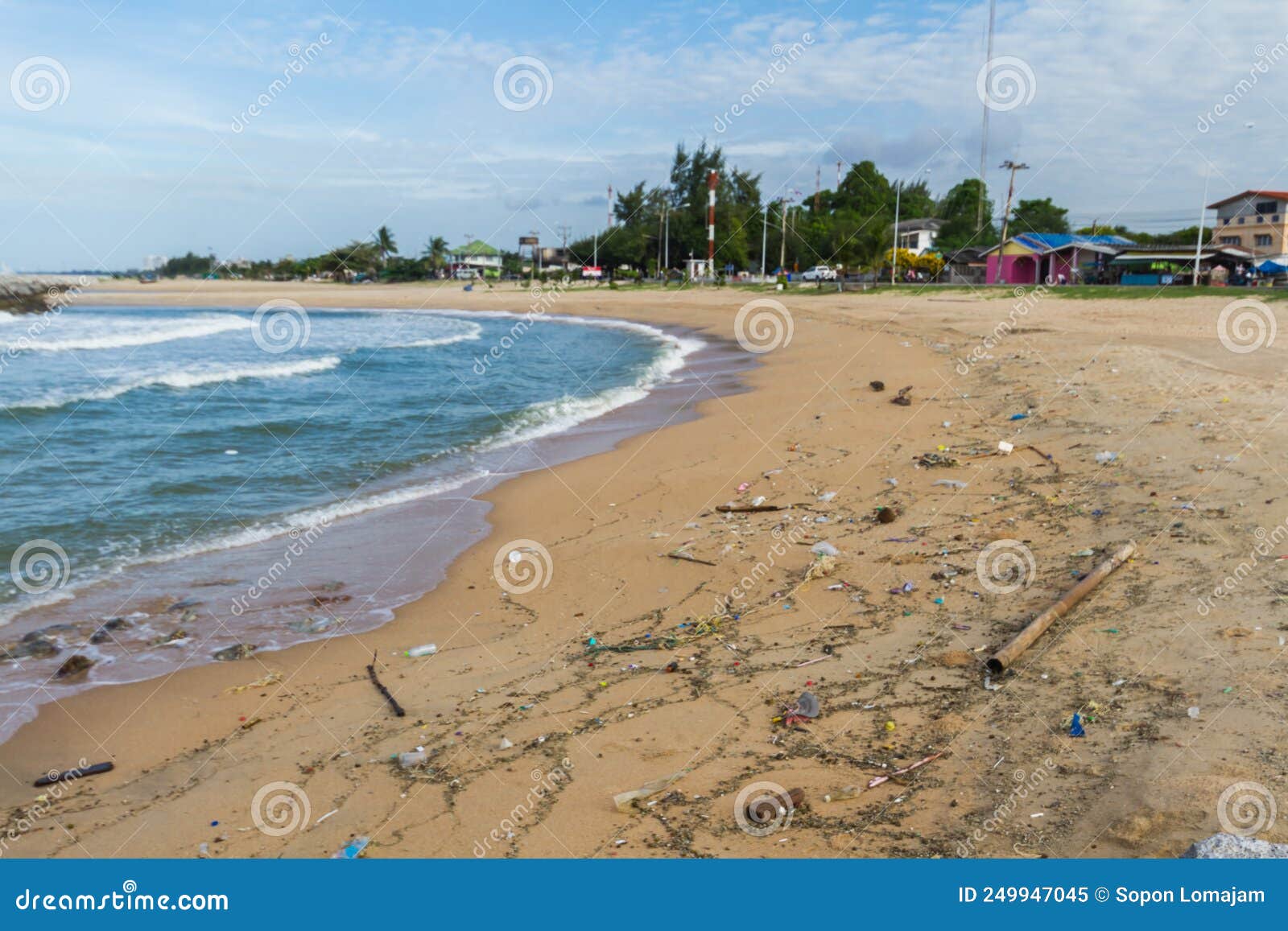 The Problem of Marine Pollution in the World`s Environment. Stock Image ...
