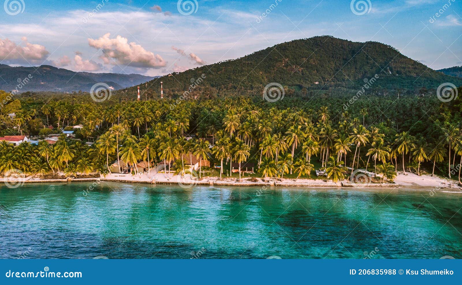 Beach In Thailand Top View. Taling Ngam Beach. Koh Samui Royalty-Free ...