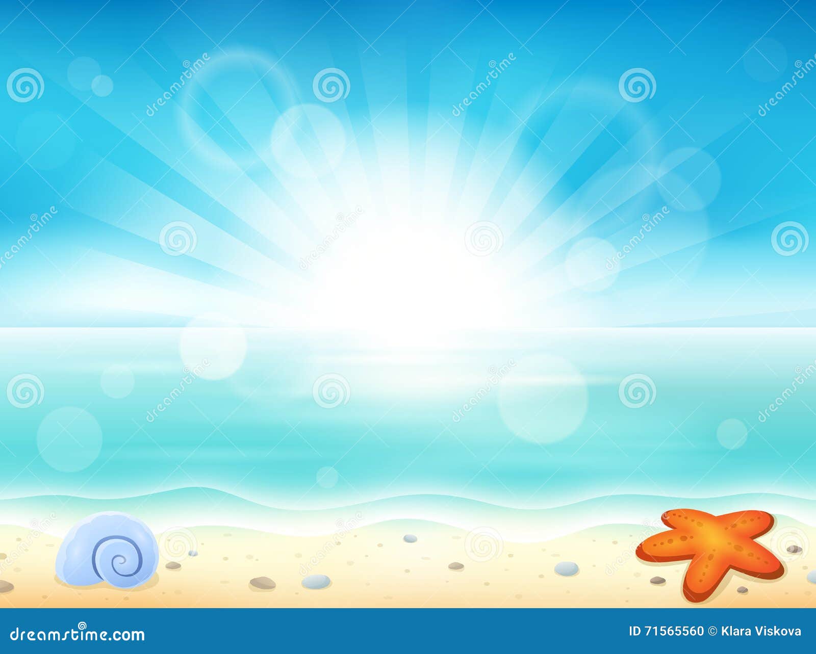 Beach theme image 2 stock vector. Illustration of ocean - 71565560