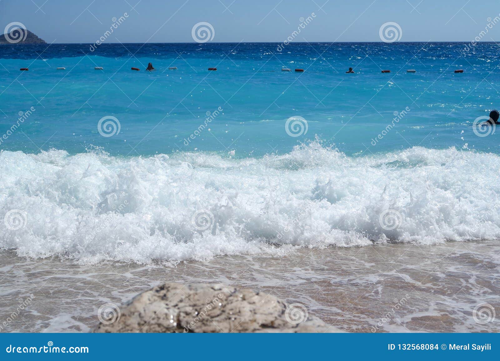 Slight Wavy Sea on the Beach Stock Photo - Image of sunrise, outdoors ...