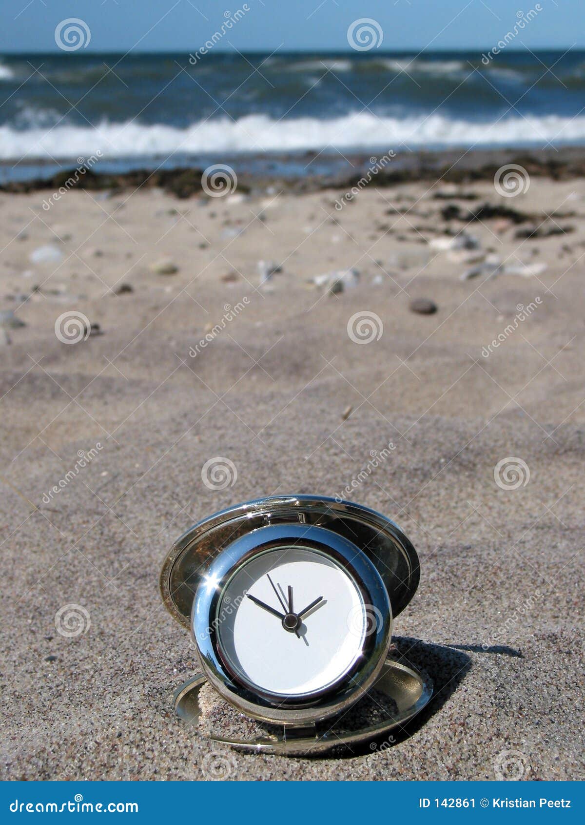Beach-time! stock image. Image of watch, designer, time - 142861