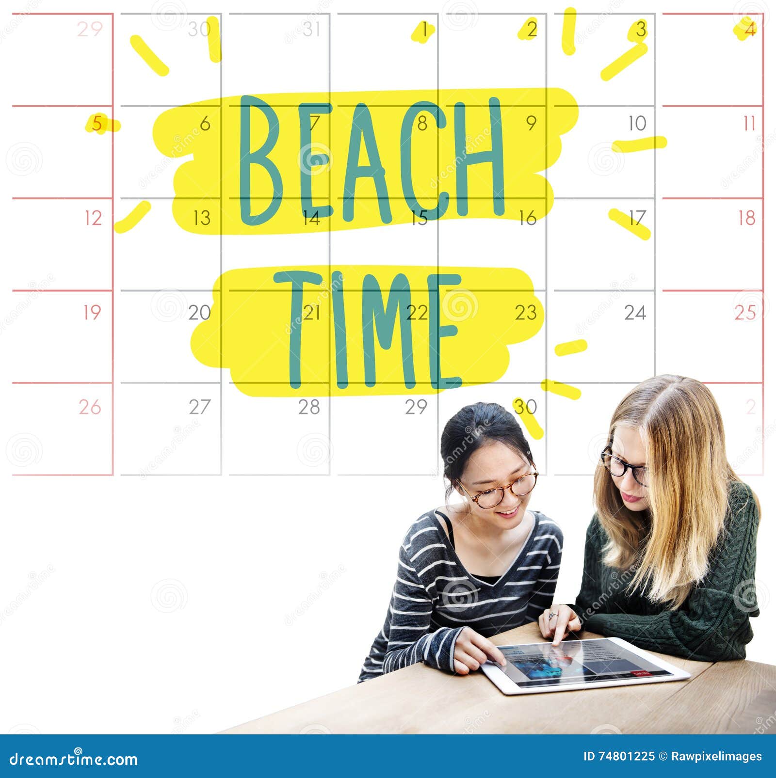 Beach Time Coast Ocean Sea Shore Vacation Concept Stock Image - Image ...