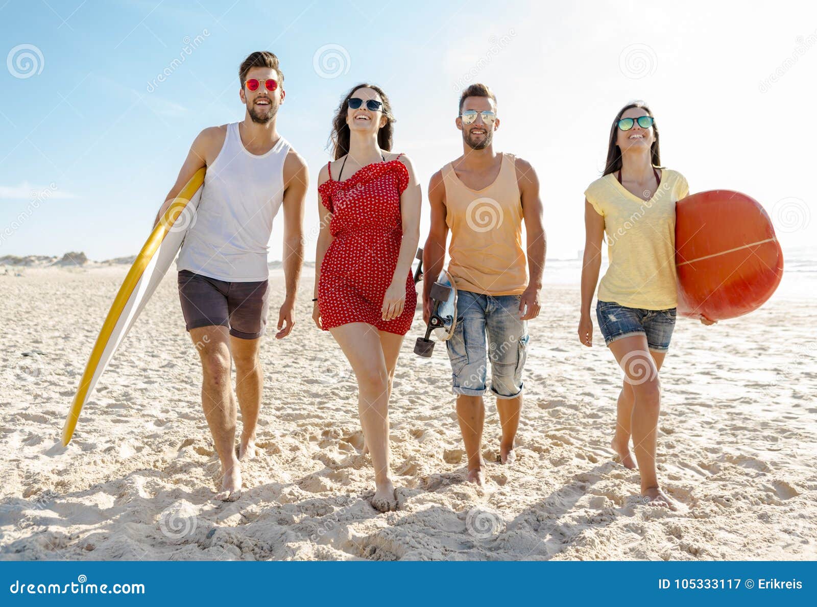 Beach Time stock image. Image of together, sport, leisure - 105333117