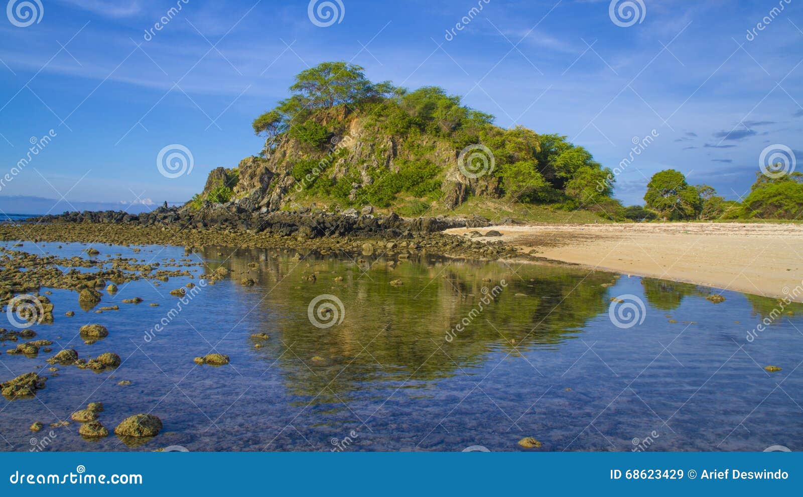 1$ Beach Timor Leste stock image. Image of enjoy, cloud - 68623429