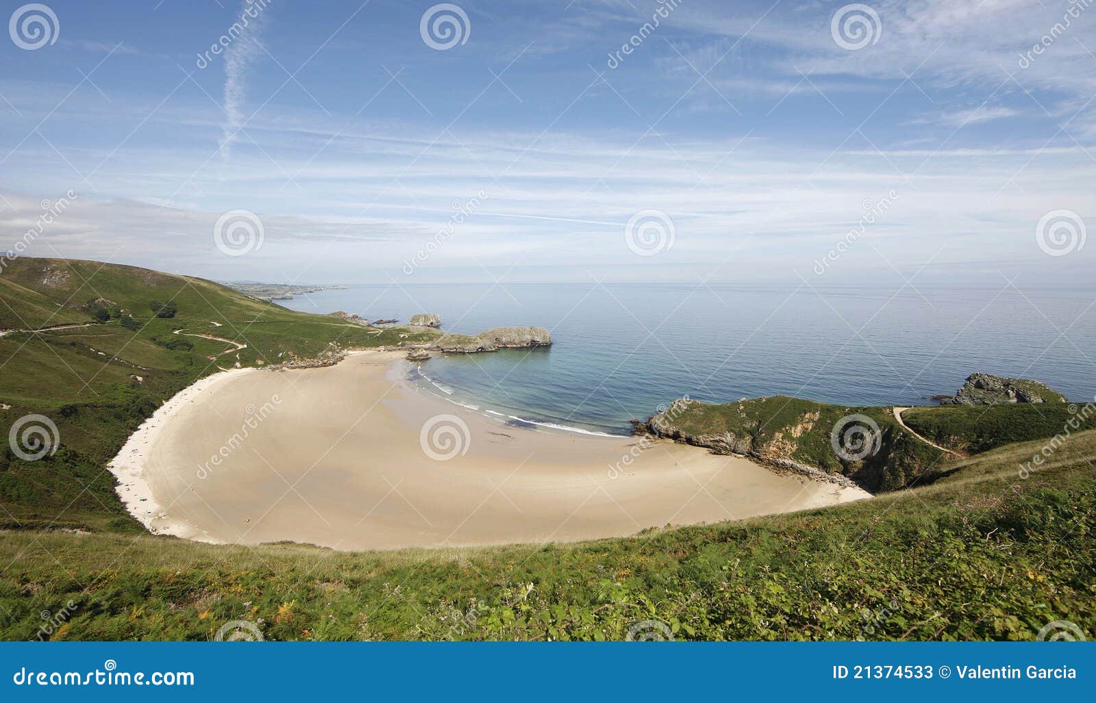 Beach of Torimbia in Llanes. Asturias Stock Image - Image of cantabrian ...