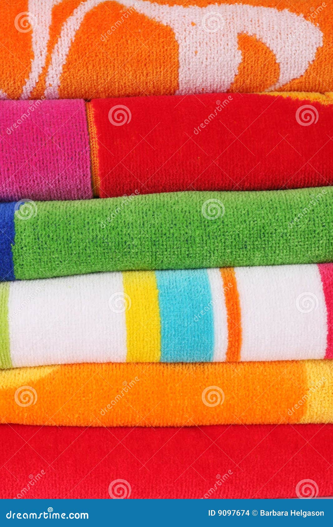 Beach towels stock photo. Image of stacked, towel, fold - 9097674