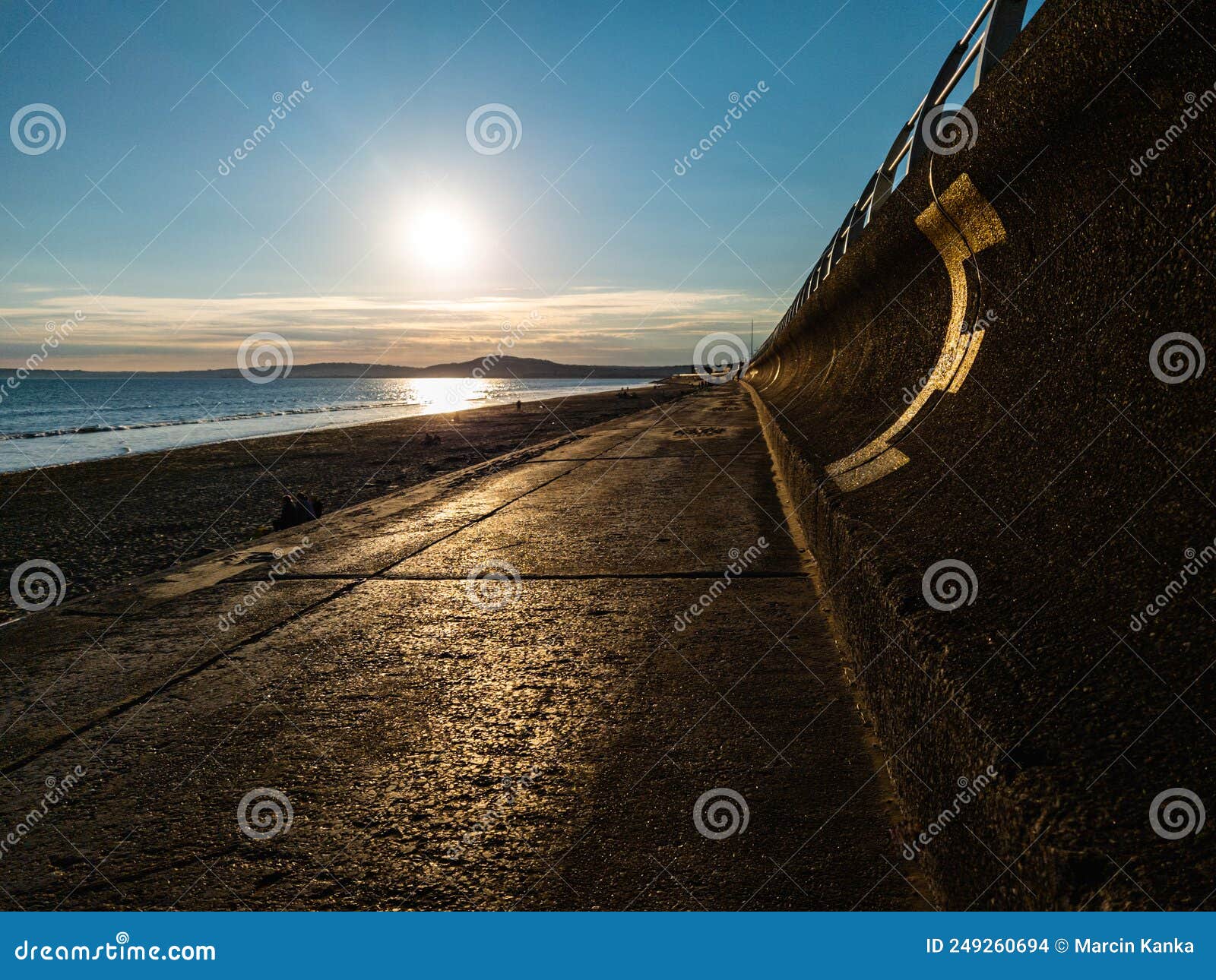 Beach in the Town of Port Talbot, England, before Sunset 2022 Stock ...