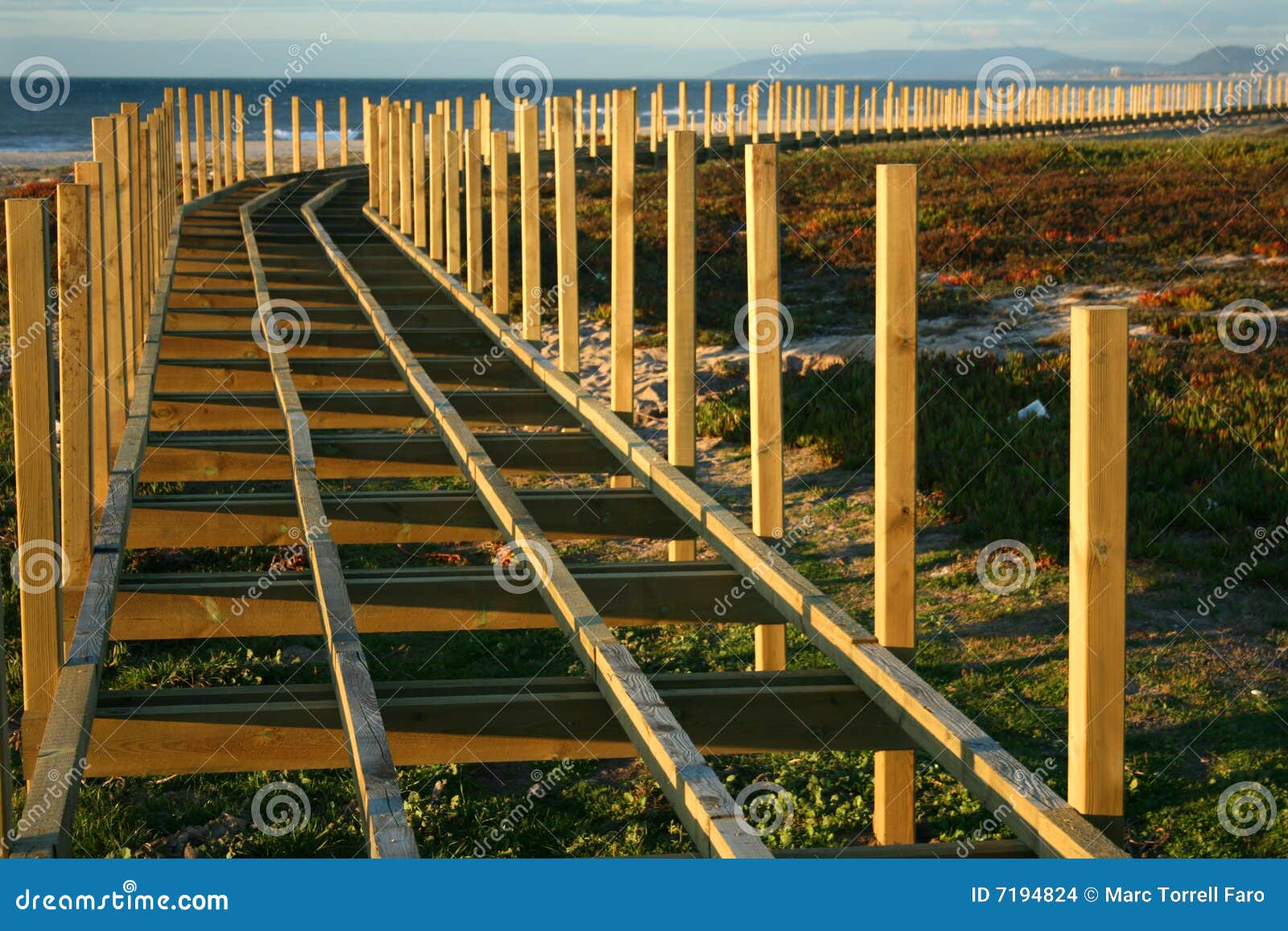 Beach track stock photo. Image of outdoor, clouds, coastline - 7194824