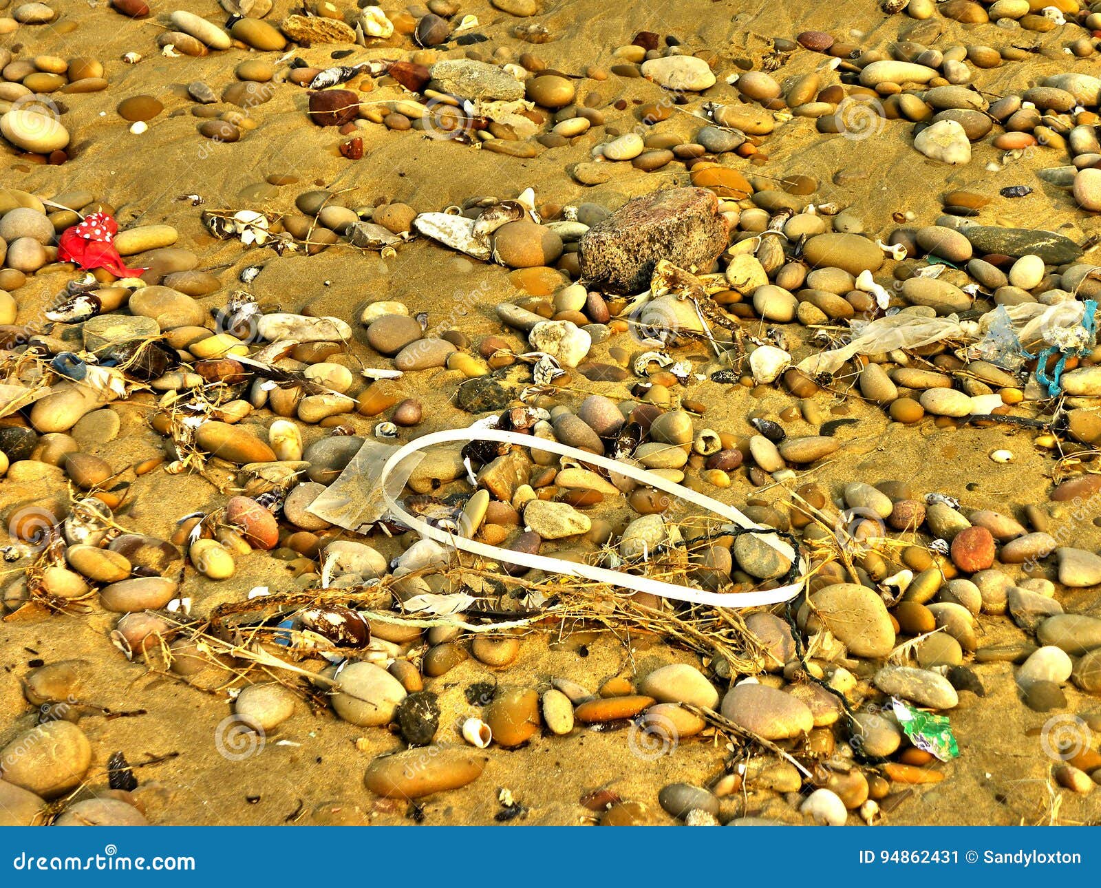 Beach trash stock image. Image of coast, rubbish, african - 94862431