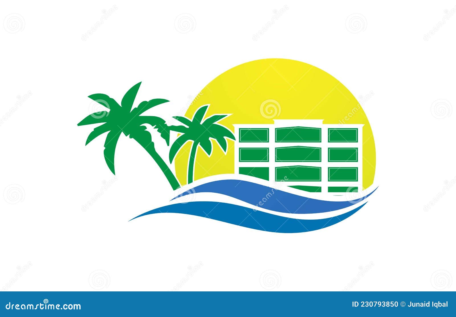 Beach Tree Hotel Tourism Holiday Sundown Evening Summer Beach Coconut ...