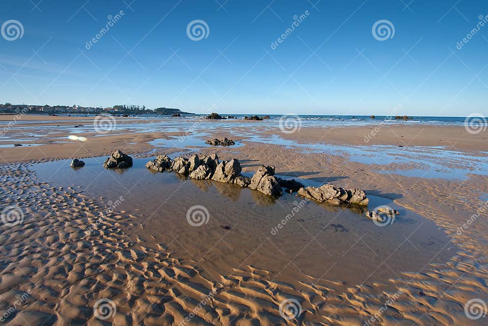 Beach of Trengandin stock image. Image of water, trengandin - 11795979