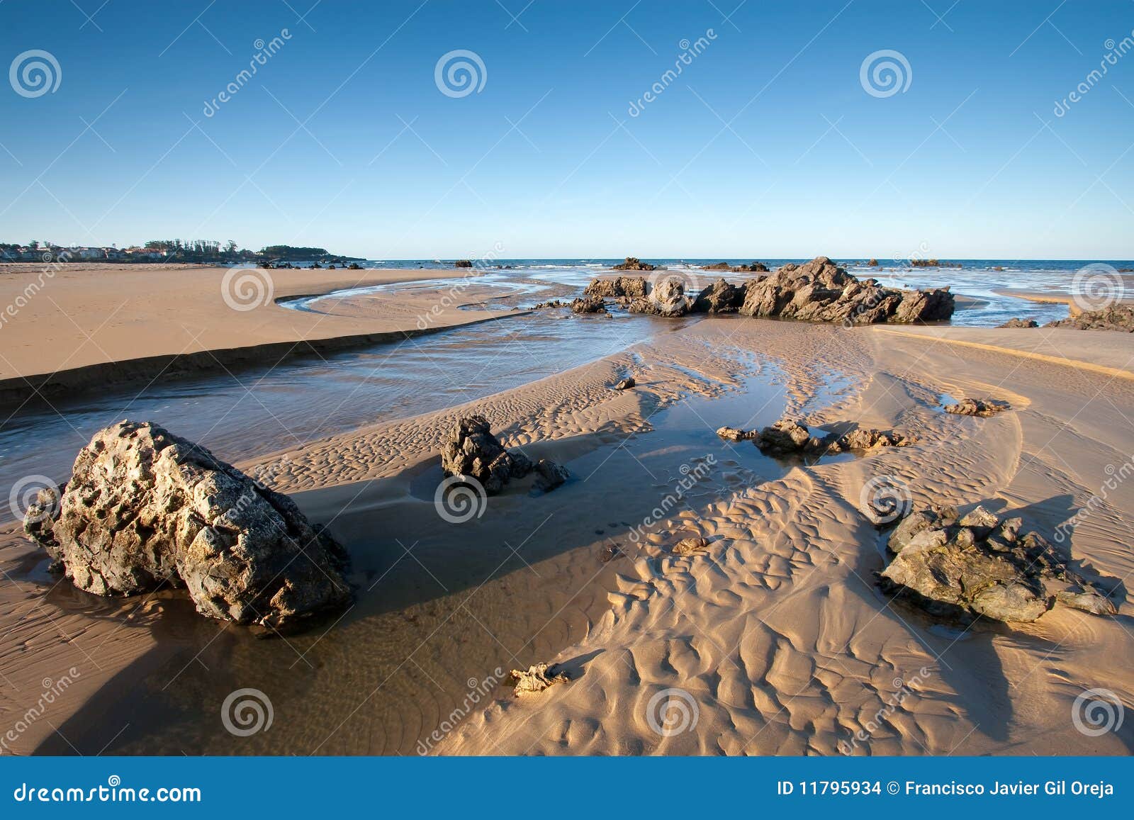 Beach of Trengandin in Noja Stock Photo - Image of noja, sand: 11795934