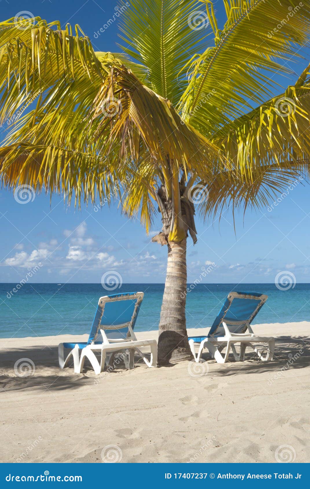 Beach for Two stock image. Image of chair, blue, isolated - 17407237