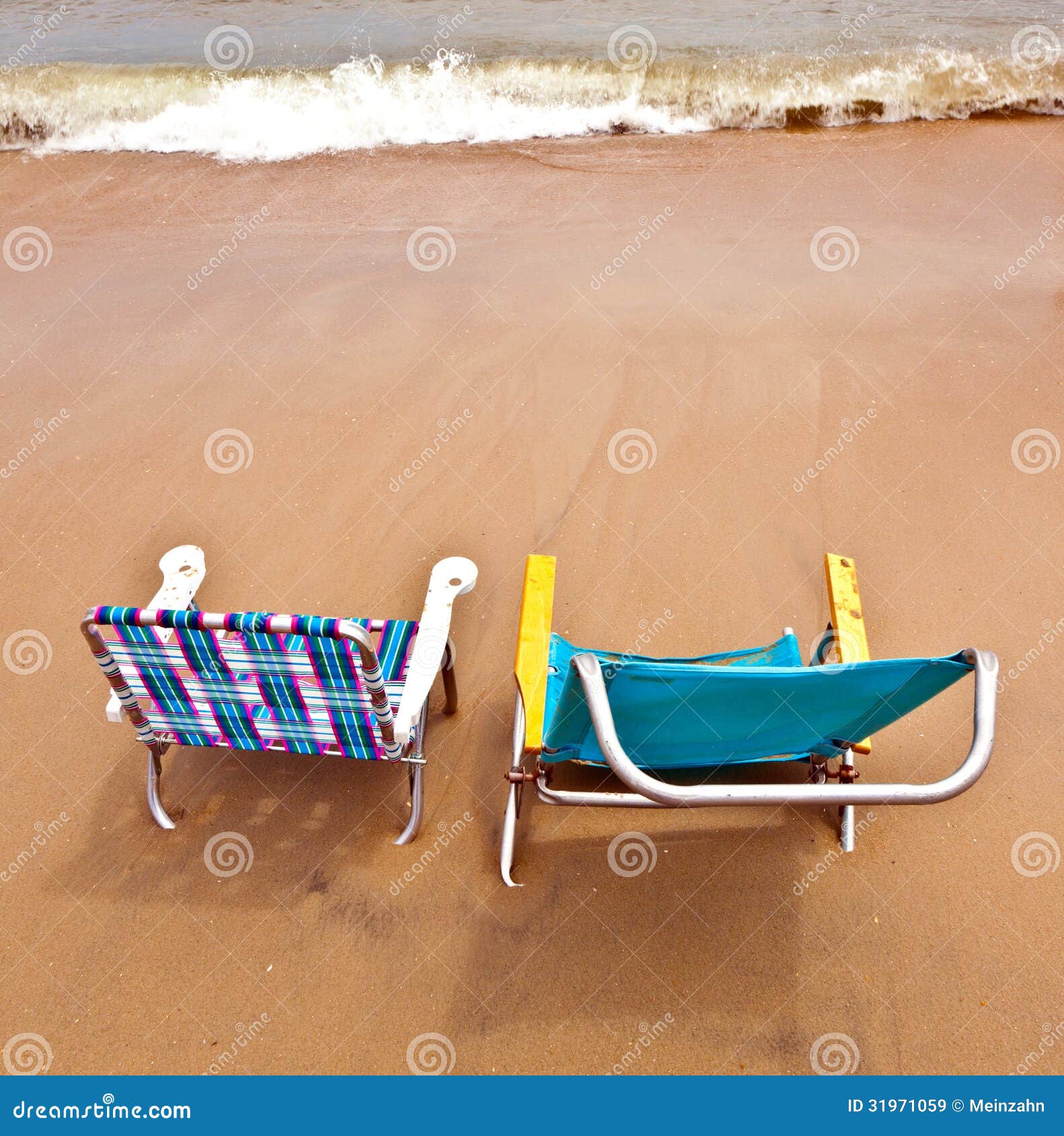Beach with two chairs stock image. Image of pier, person - 31971059