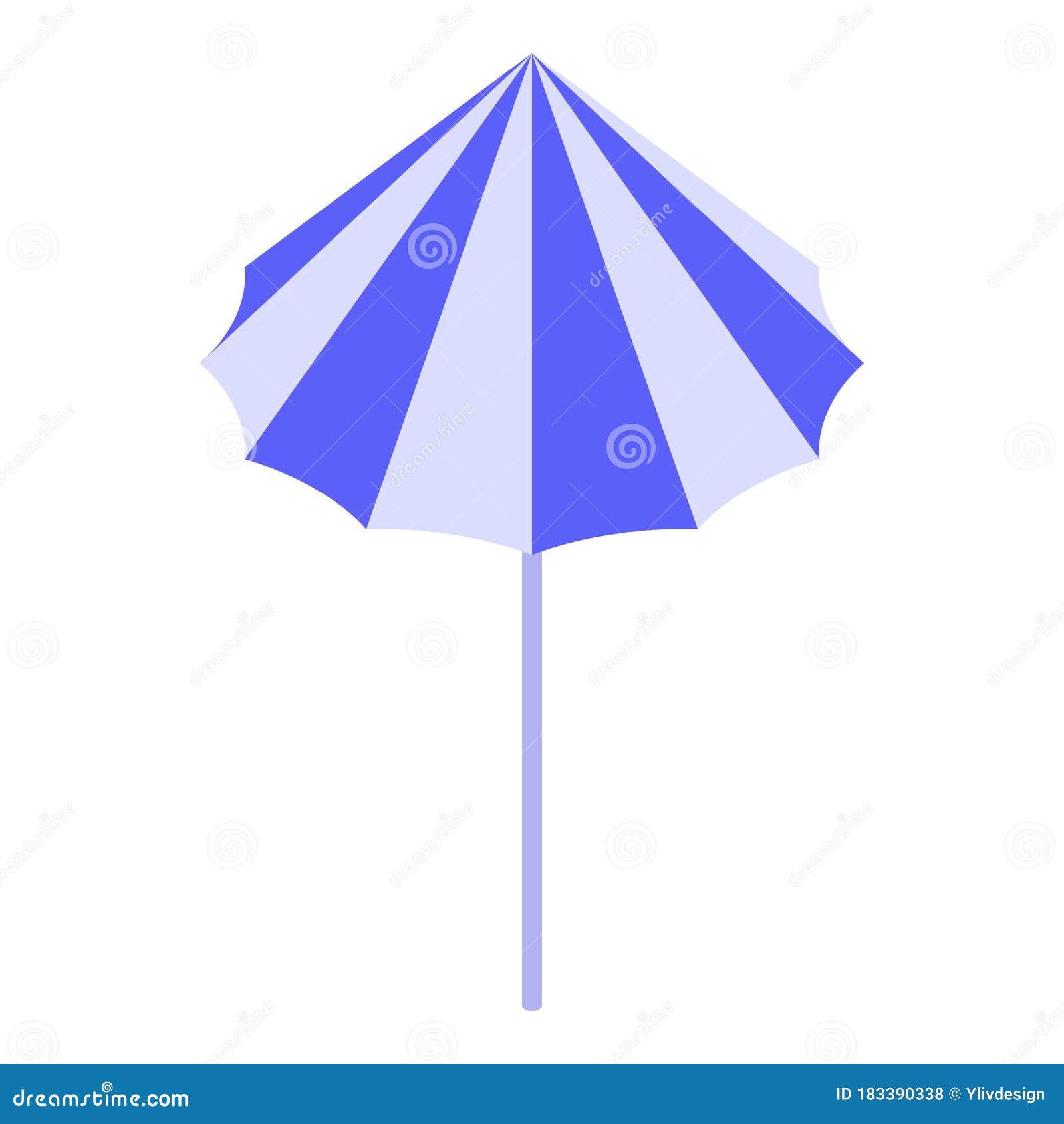 Beach Umbrella Icon, Isometric Style Stock Vector - Illustration of ...