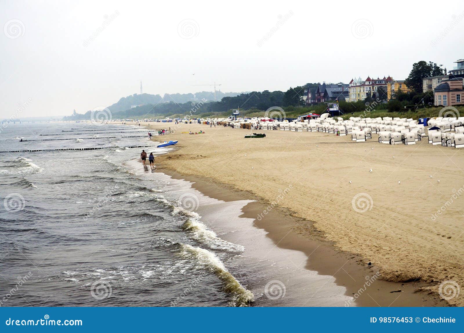 Beach from Usedom, Germany editorial stock photo. Image of landscape ...