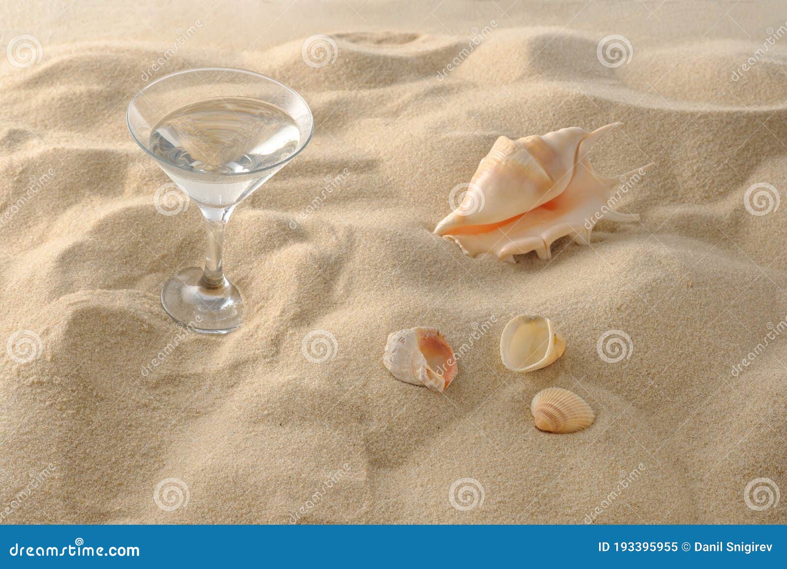 Beach Vacation Concept. Cool Drinks on the Beach Sand. a Glass of ...