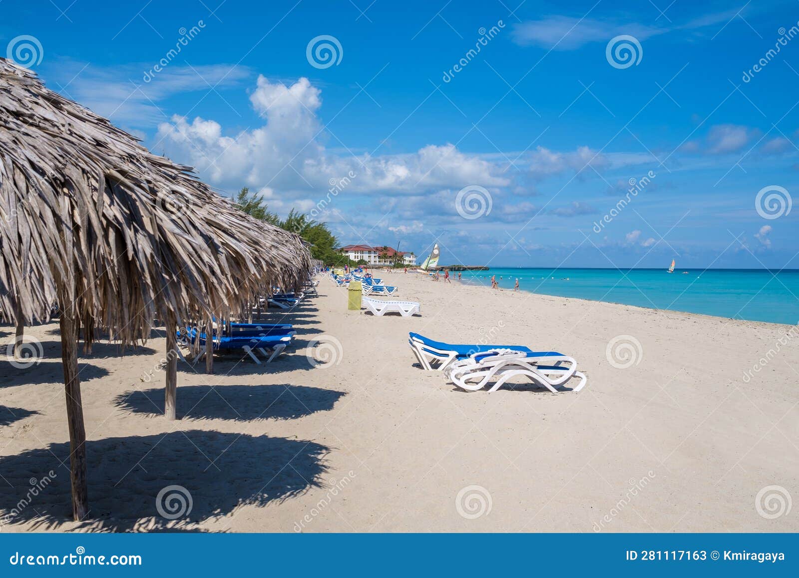 The Beach of Varadero in Cuba on a Sunny Summer Day Stock Image - Image ...