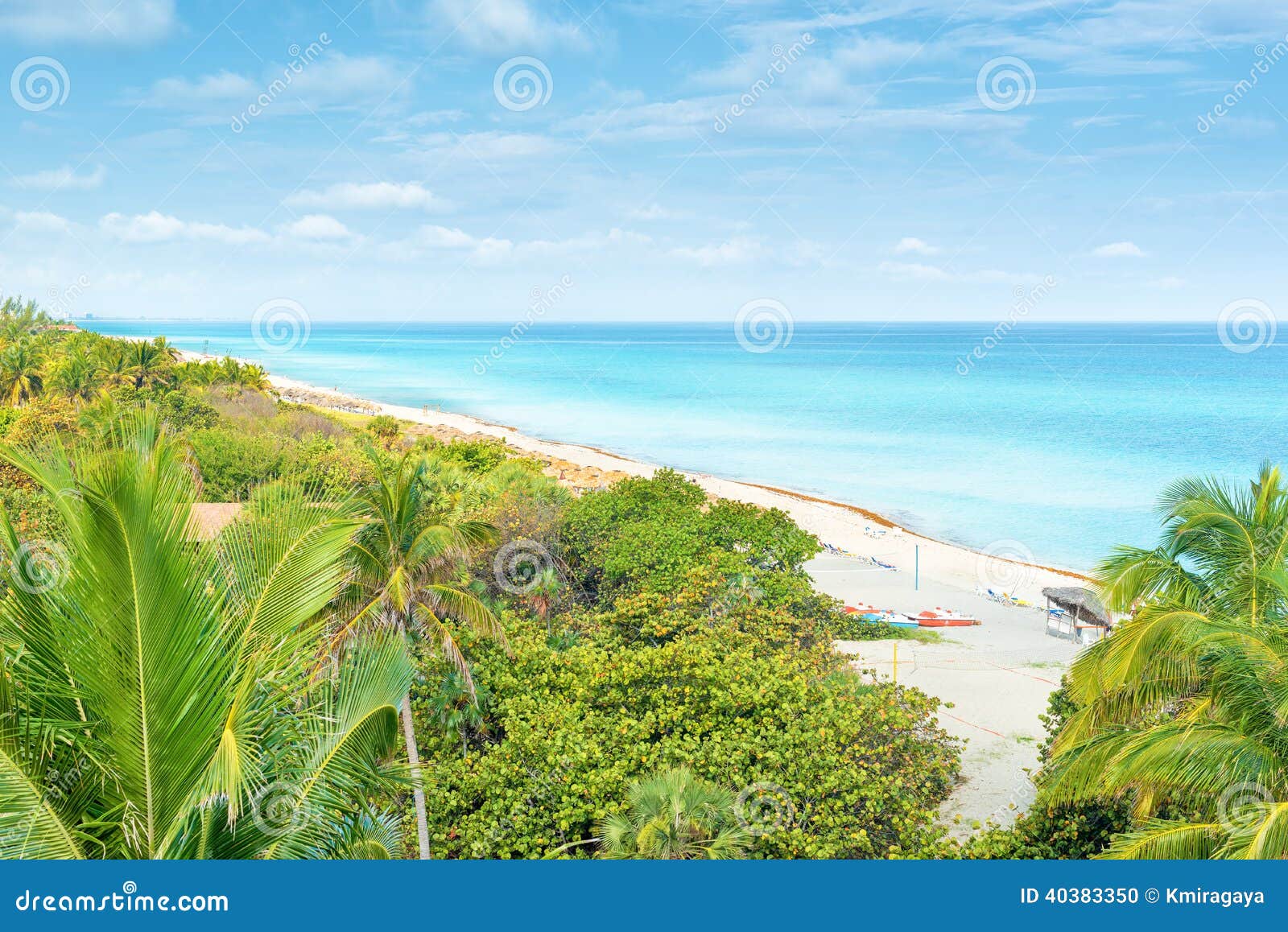 The Beach of Varadero in Cuba on Sunny Summer Day Stock Photo - Image ...
