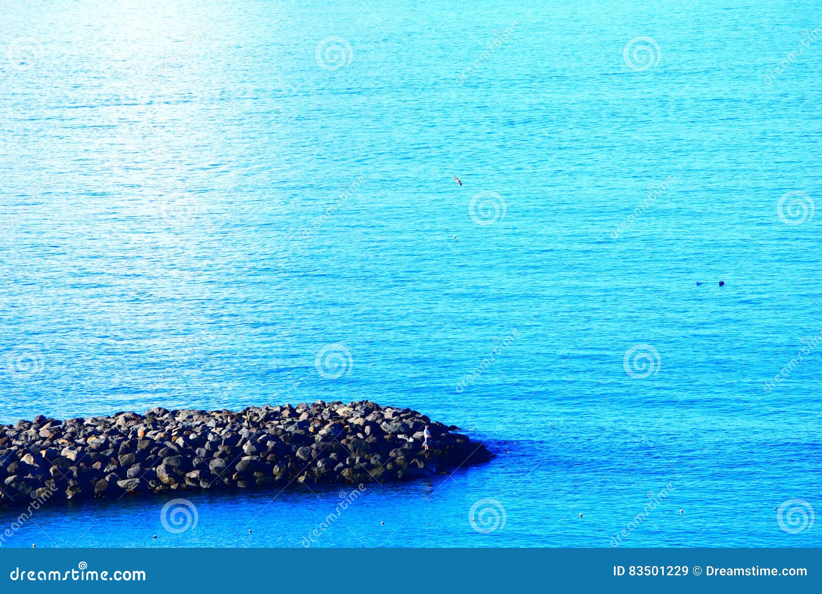 Beach View from Raised Point Stock Image - Image of vantage, point ...