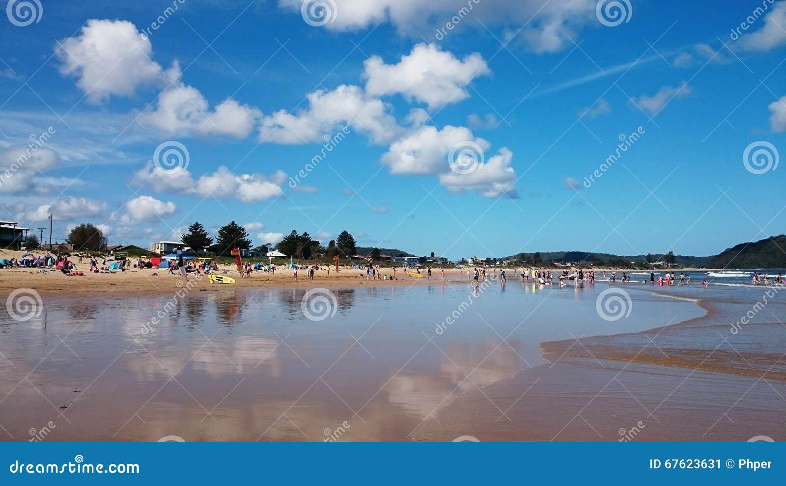 Beach View @ Umina Beach, Australia Stock Image - Image of ocean, calm ...