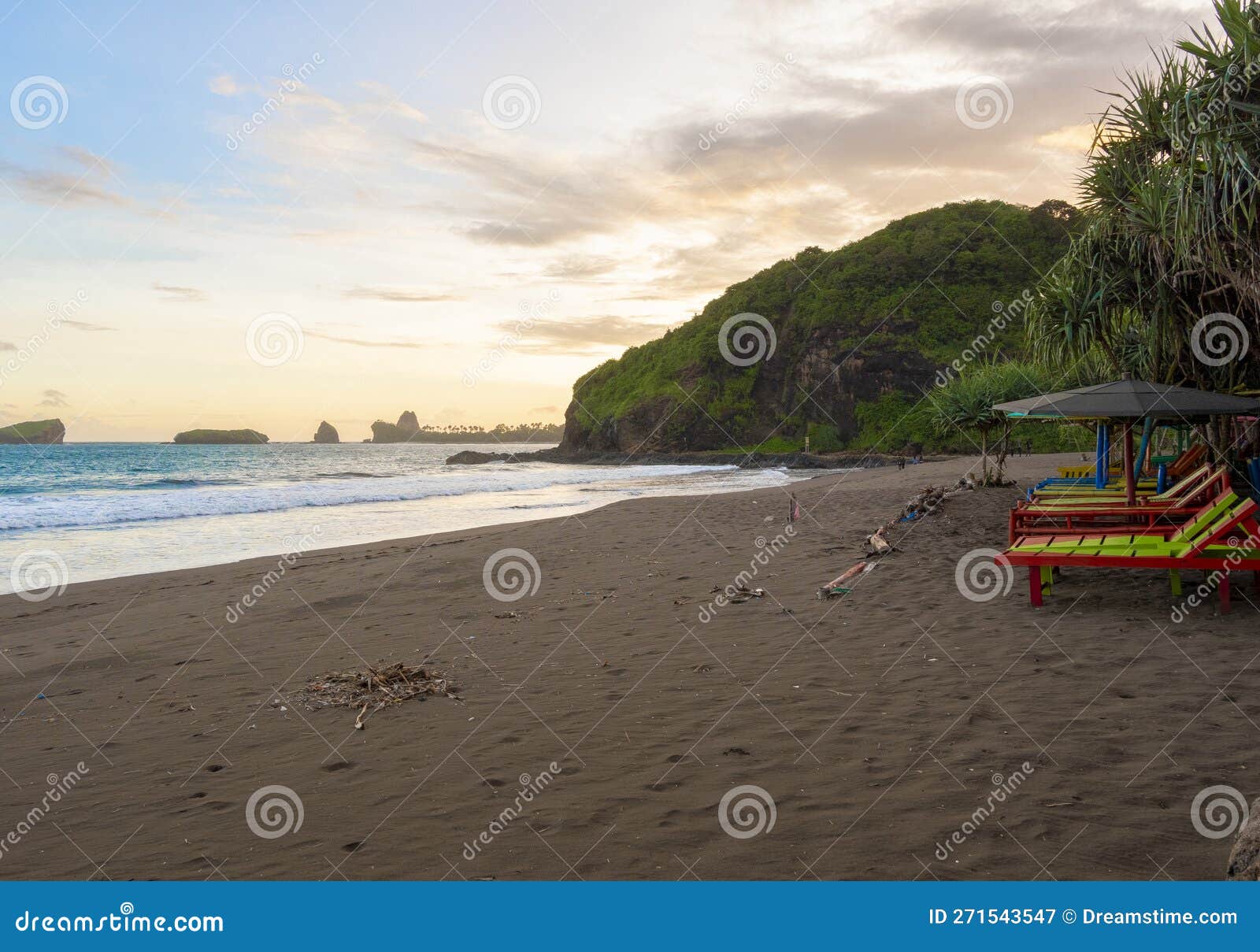 Beach View of Watu Ulo Jember Stock Image - Image of jember, vacation ...