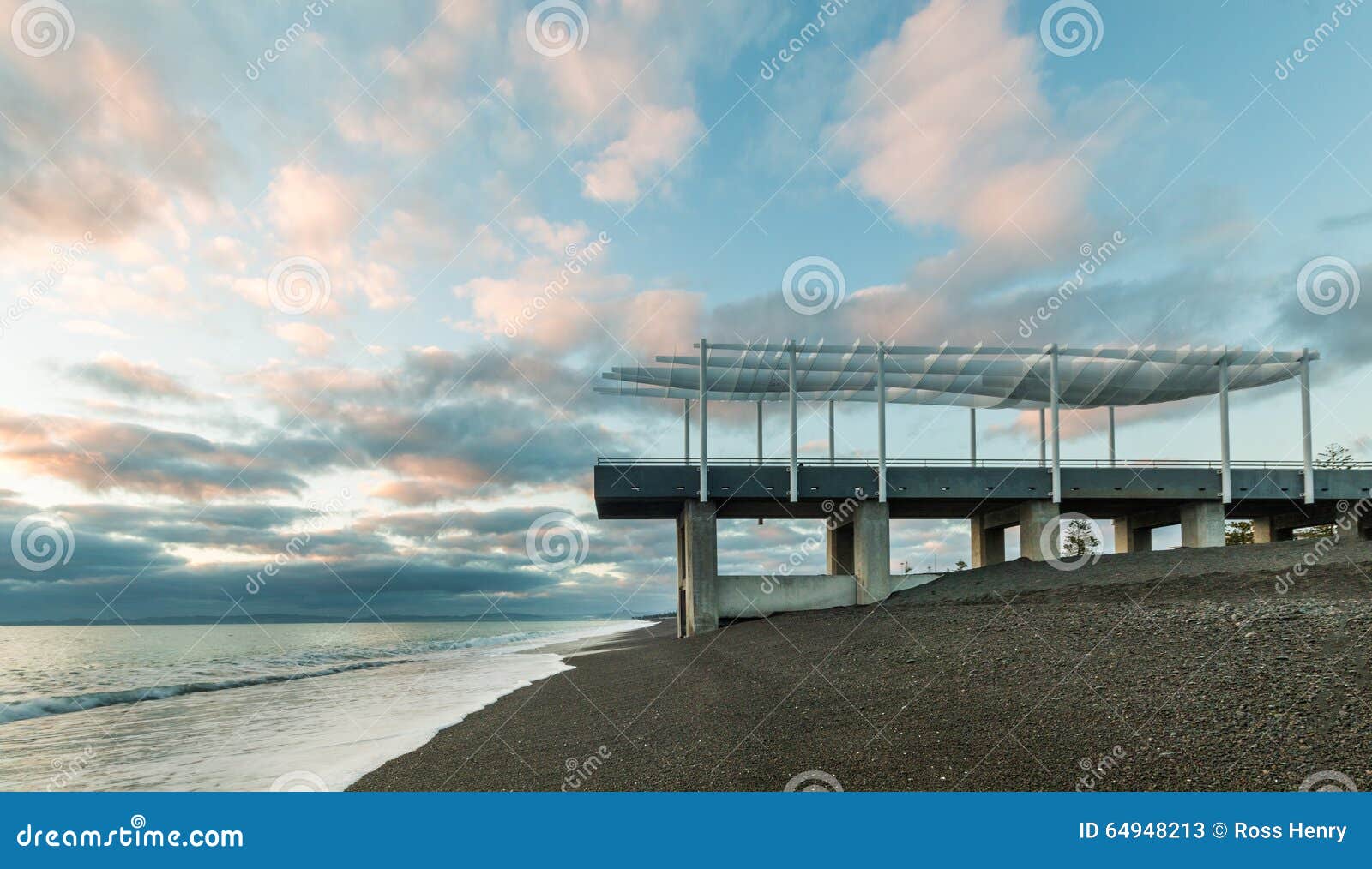 Beach Viewing Platform stock image. Image of architecture - 64948213