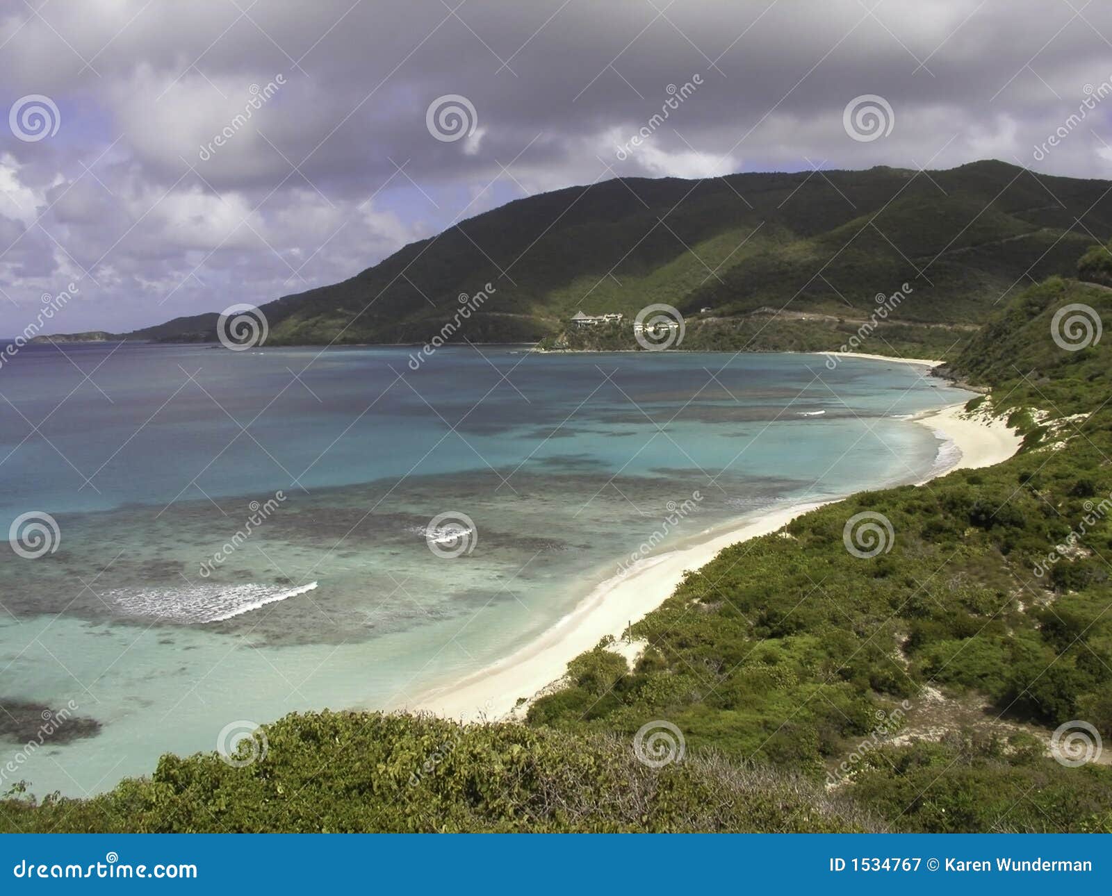 Beach at Virgin Gorda in Caribbean Stock Image - Image of gorda ...