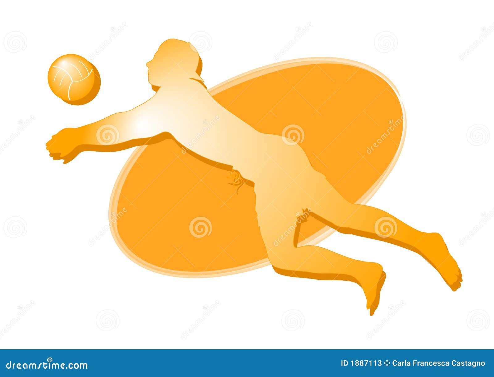 Beach Volley Player Icon - Man Stock Vector - Illustration of ball ...