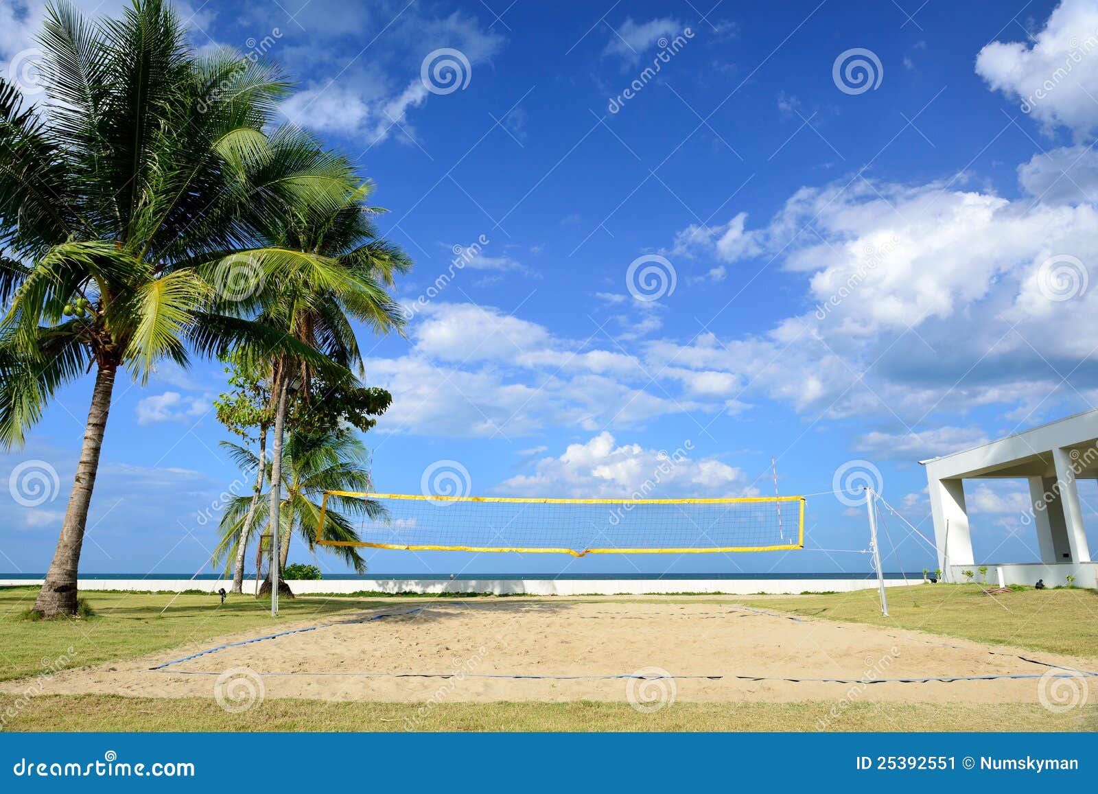 The Beach Volleyball Field. Stock Image - Image of sport, play: 25392551