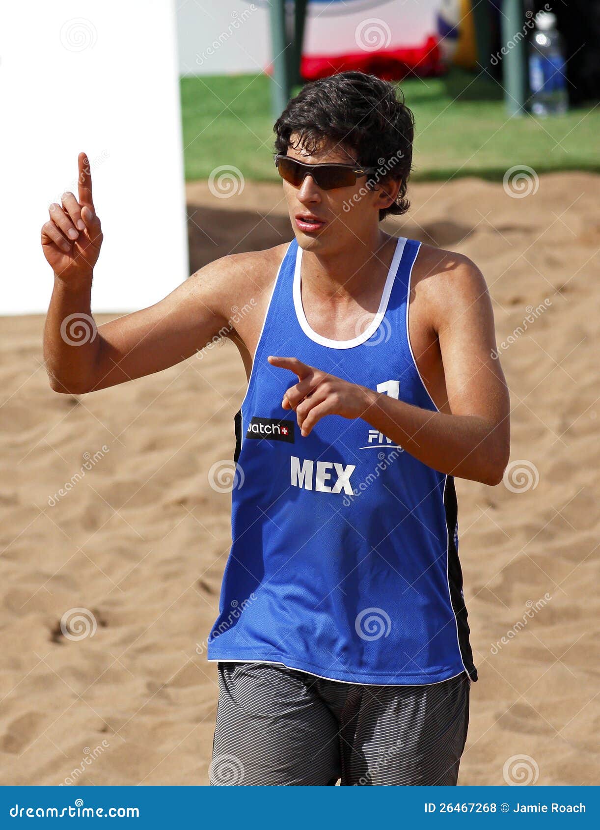 Beach Volleyball Man Mexico Number One Editorial Stock Photo - Image of ...