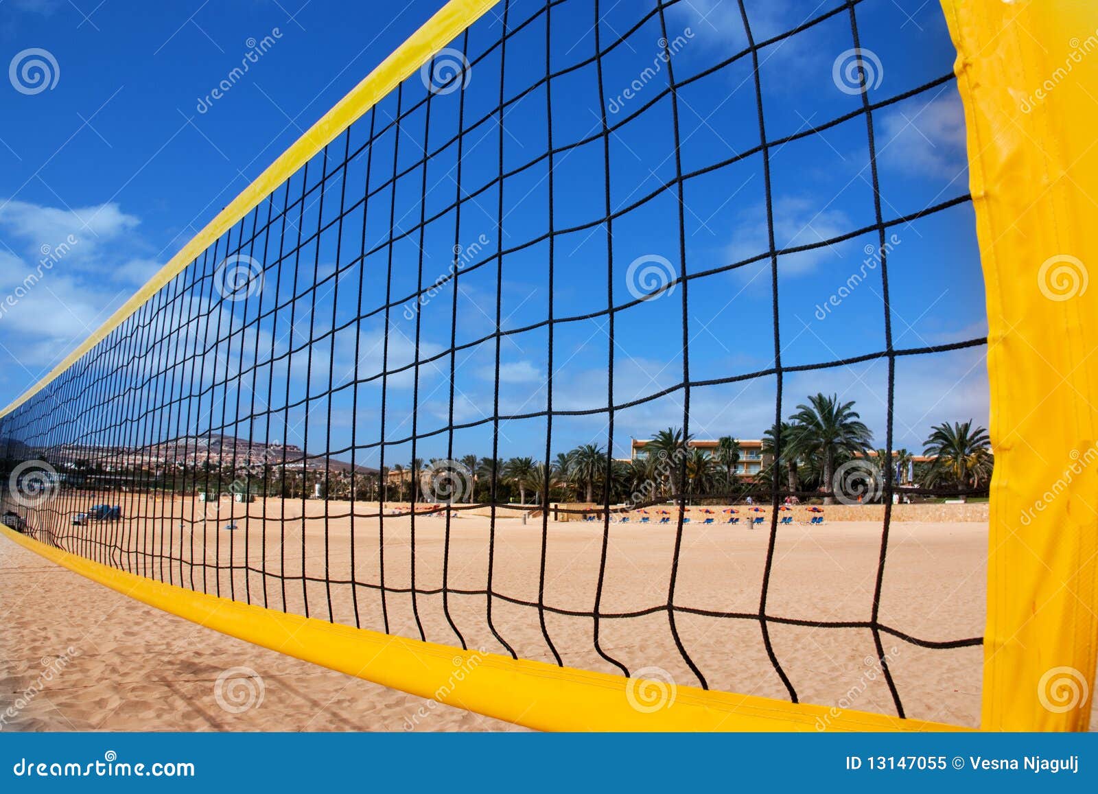 Beach Volleyball Net and Beach Stock Image - Image of recreation ...