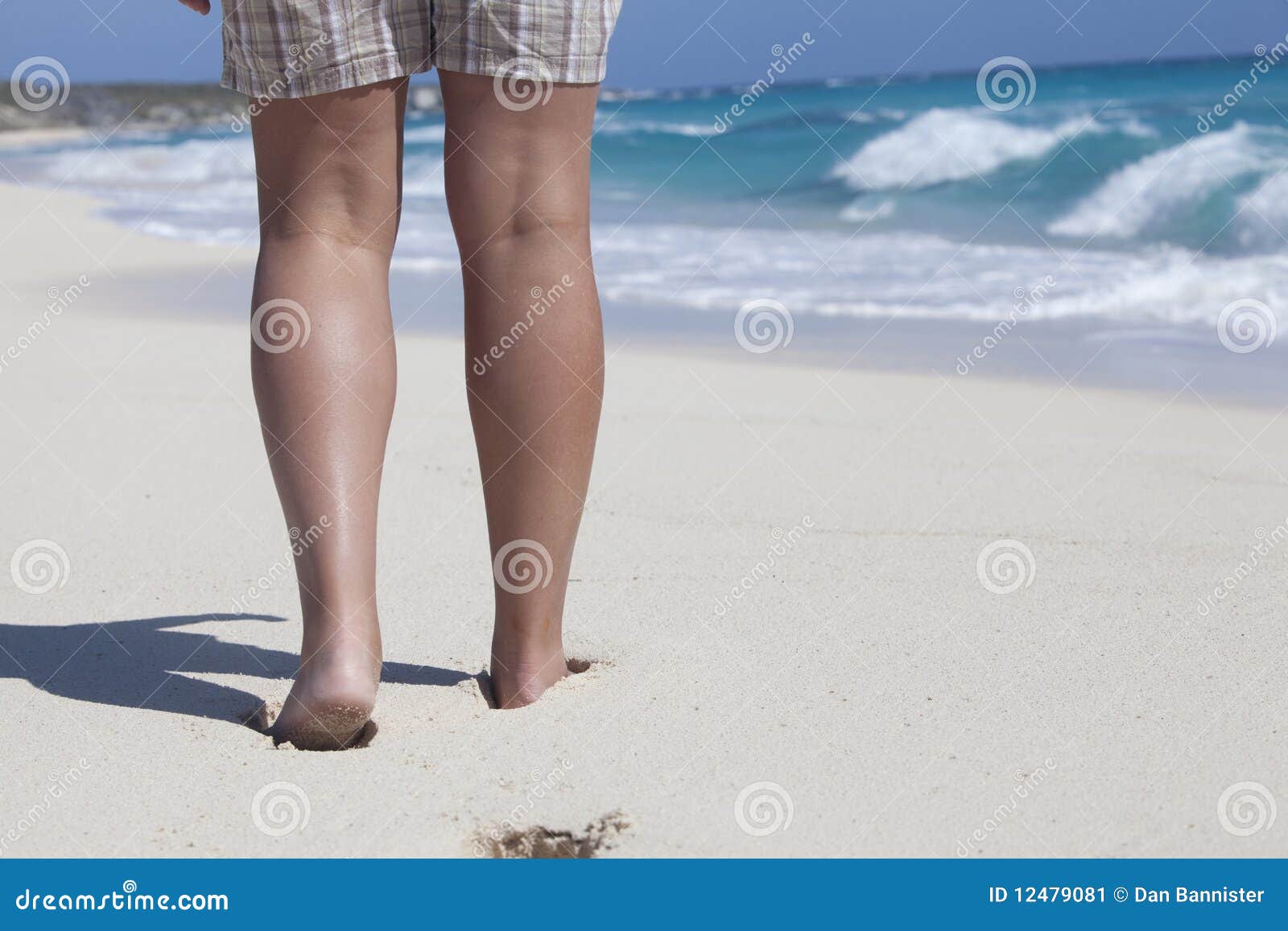 Beach Walk stock image. Image of caribbean, waves, vacation - 12479081